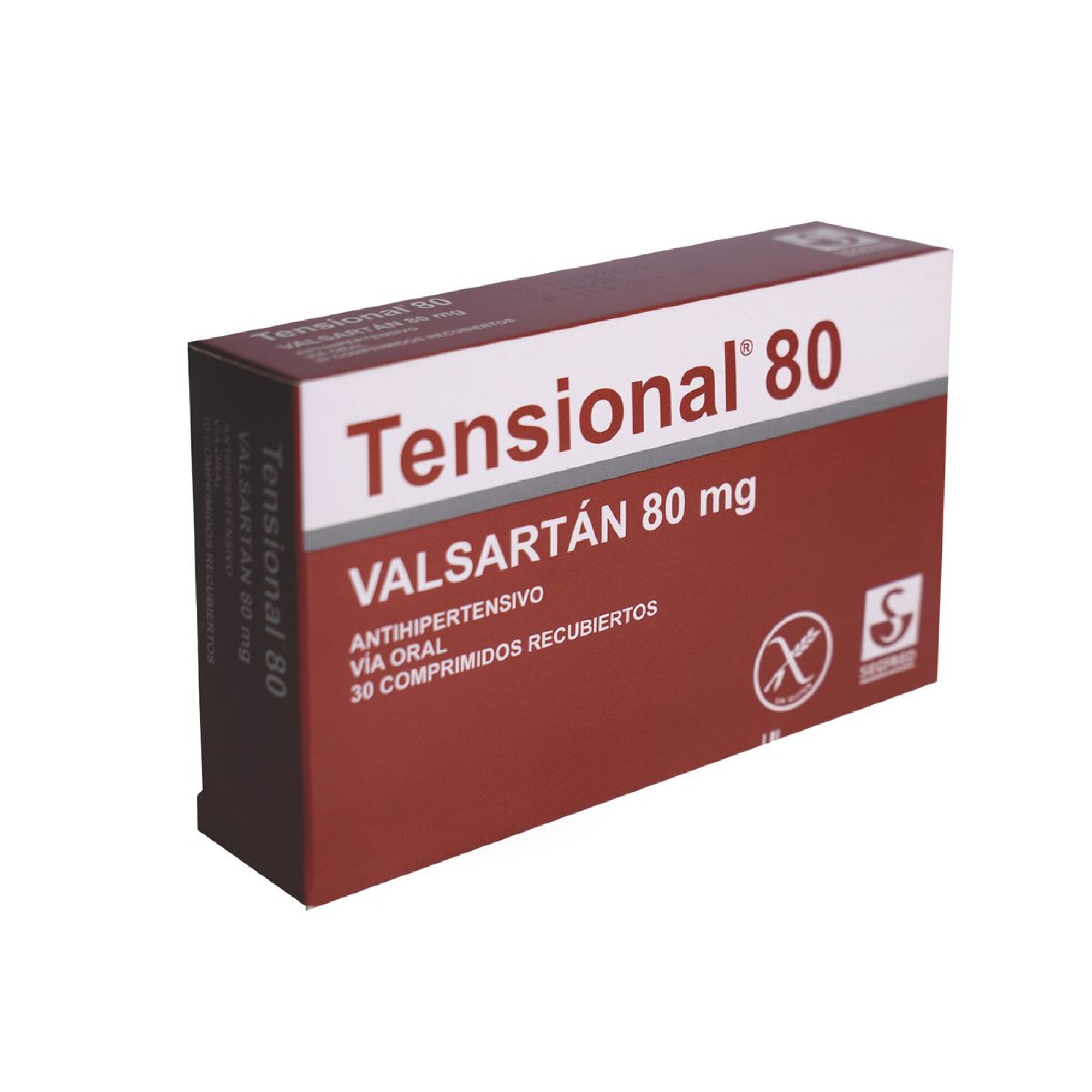 TENSIONAL 80 MG. CJ X 30 COMP. — Farmacenter