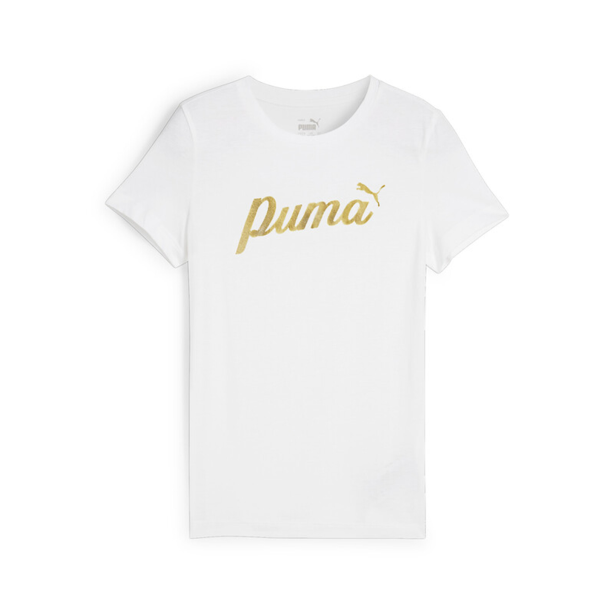 ESS+SCRIPT Metallic Tee G 68277802 - Blanco — Puma