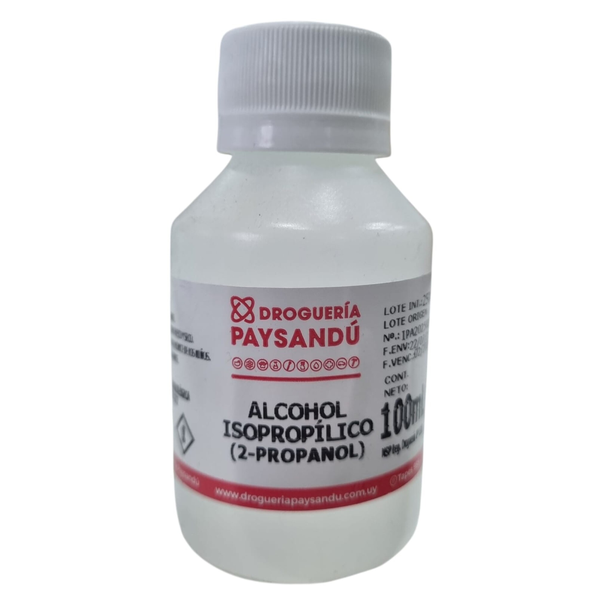Alcohol Isopropílico - 100 mL — Droguería Paysandú