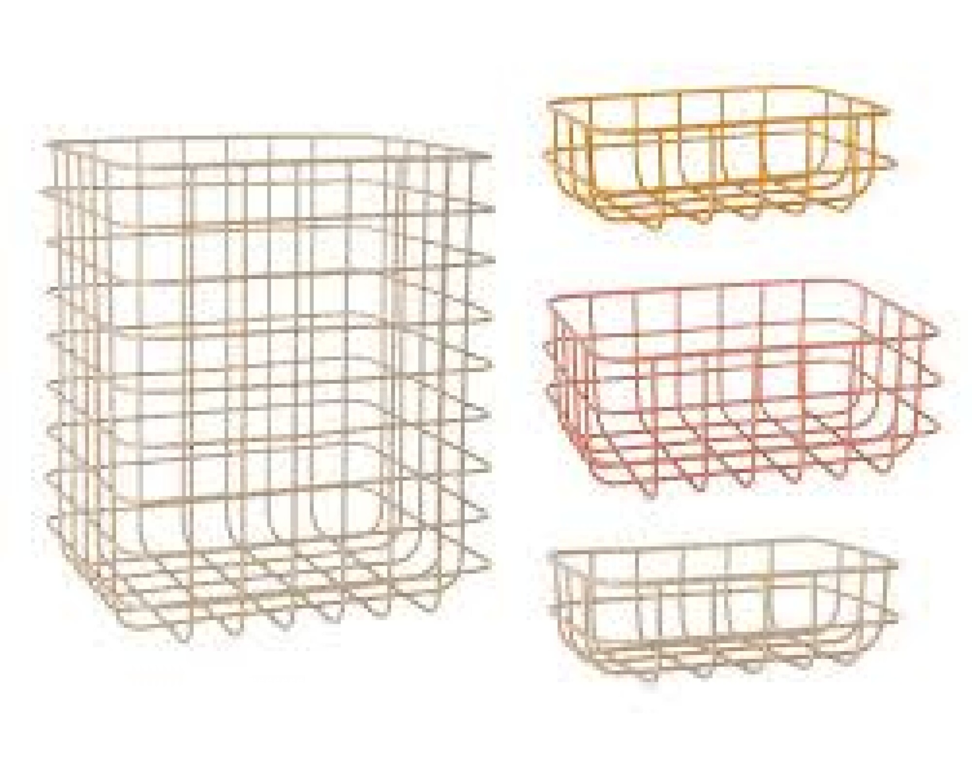 CANASTOS METAL MAILEG set x 4 — Ballon Rouge