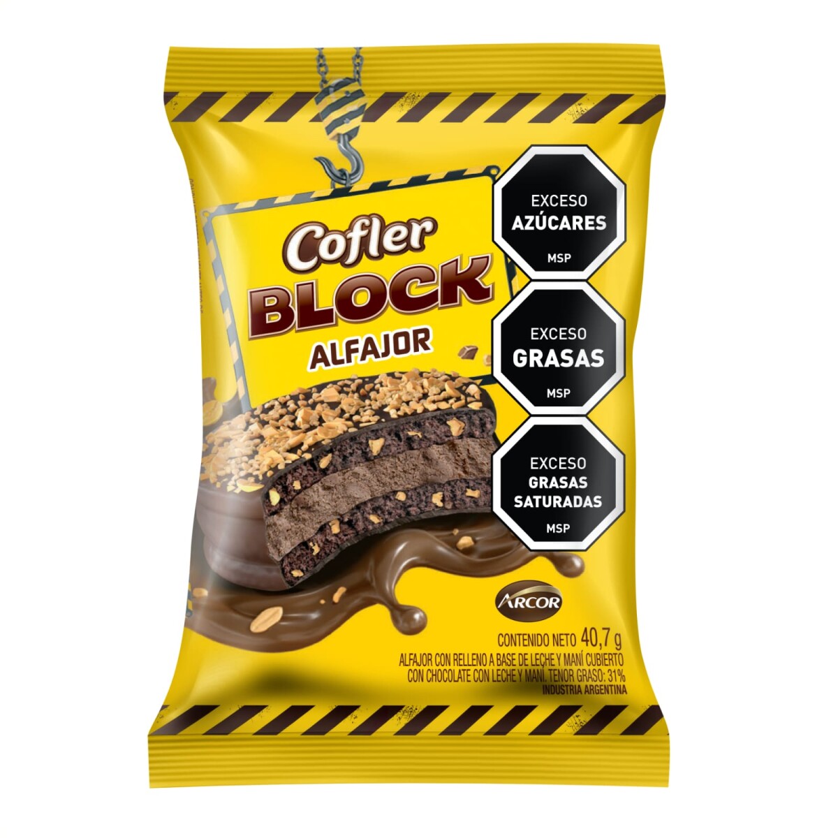 Alfajor cofler block 40.7g — El Clon