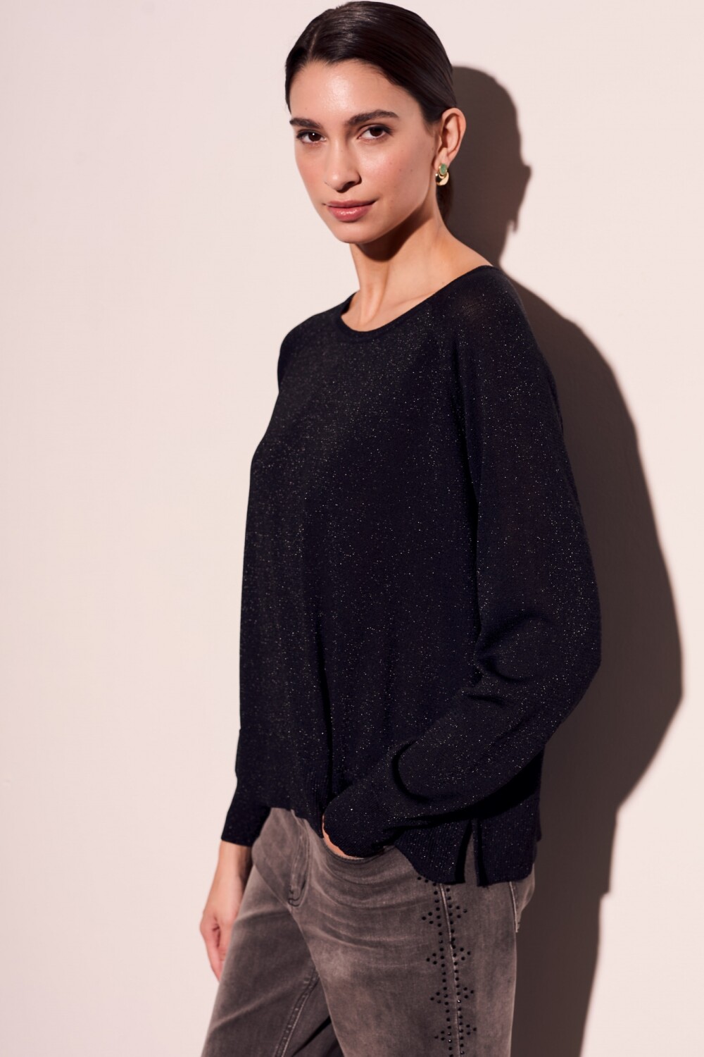 Sweater Lurex - Negro — Lemon