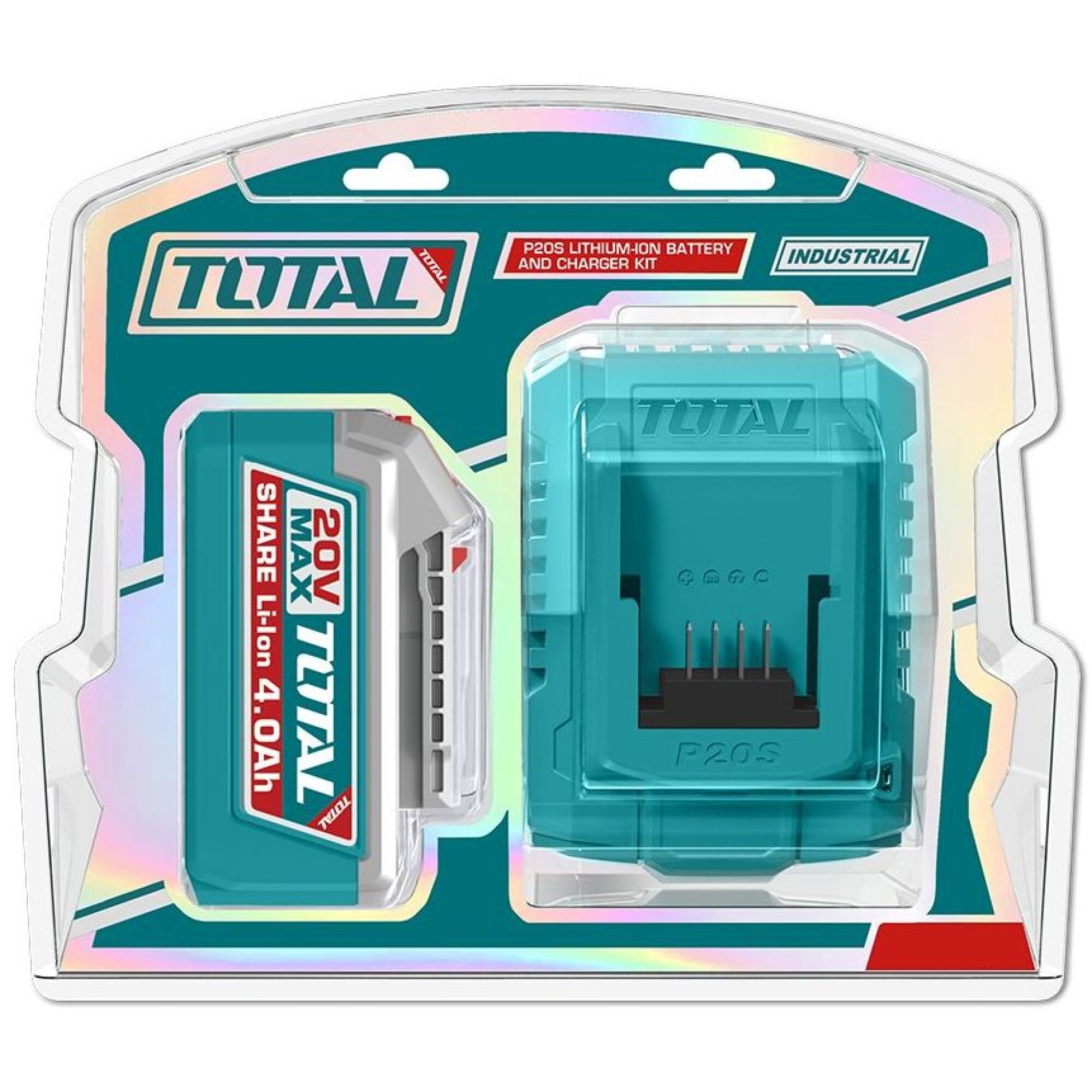 Batería Litio Ion 4.0Ah + Cargador Rápido 2A 20v — Herramientas Total