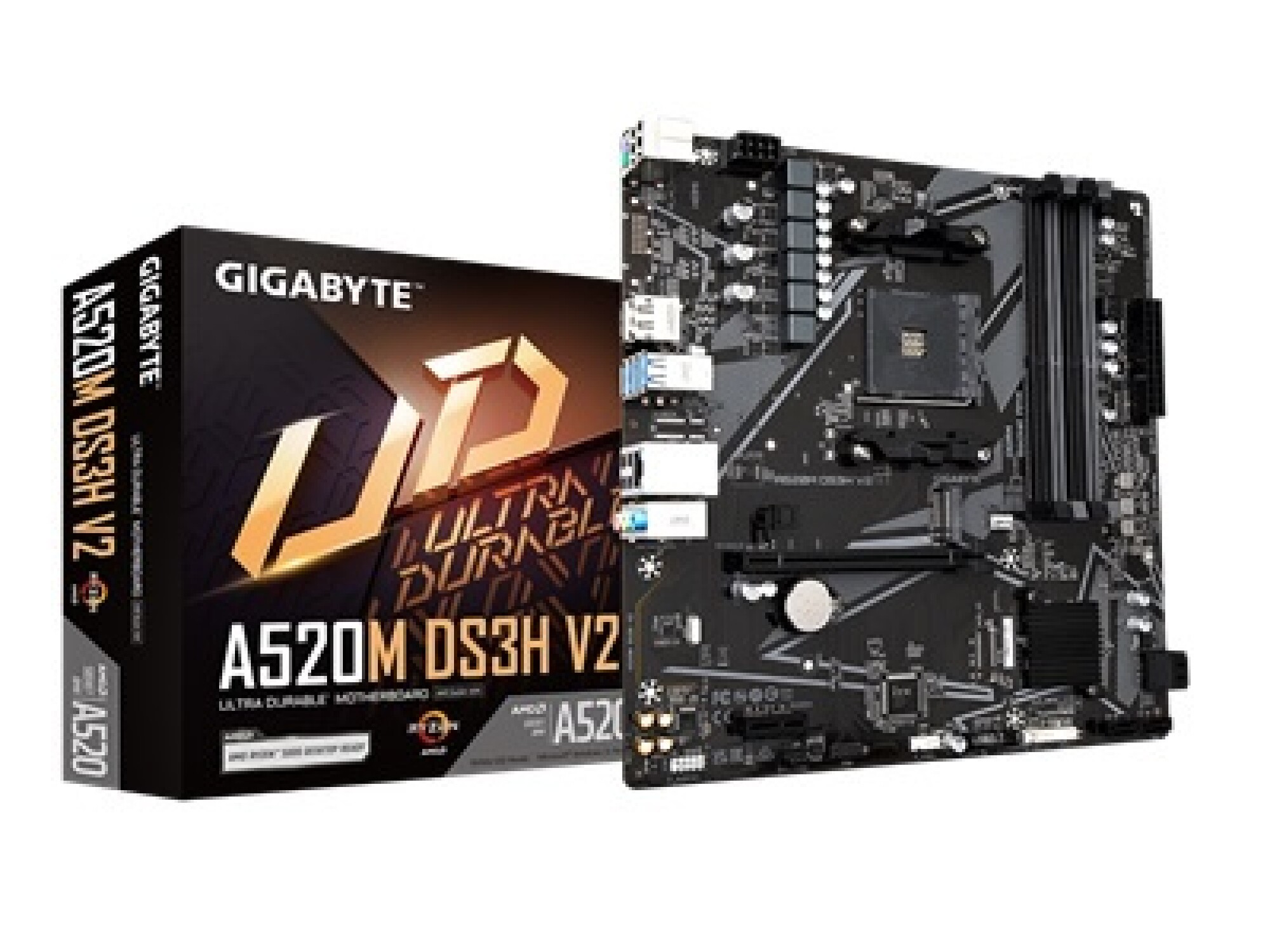Gigabyte - A520M DS3H V2 G10 - Motherboard - Micro ATX - Socket AM4 ...