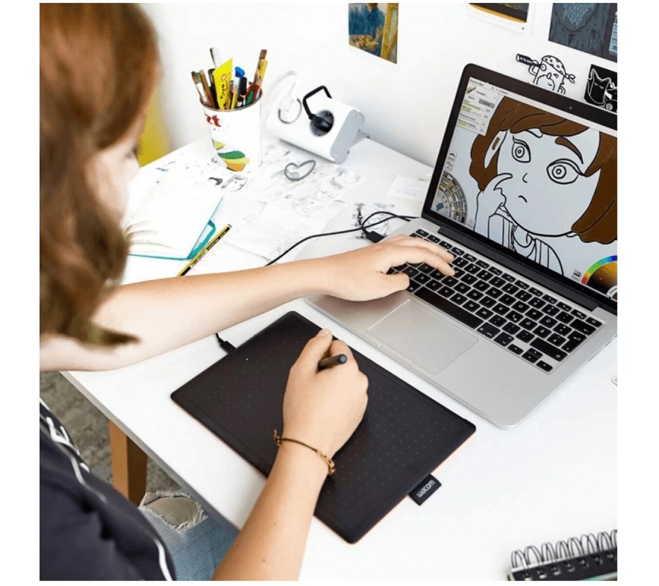 Tableta Digitalizadora Wacom One CTL472 S Black — ZonaTecno