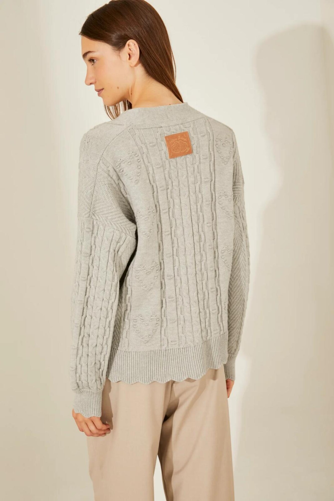 CARDIGAN FRANCIS - GRIS — Maura Store