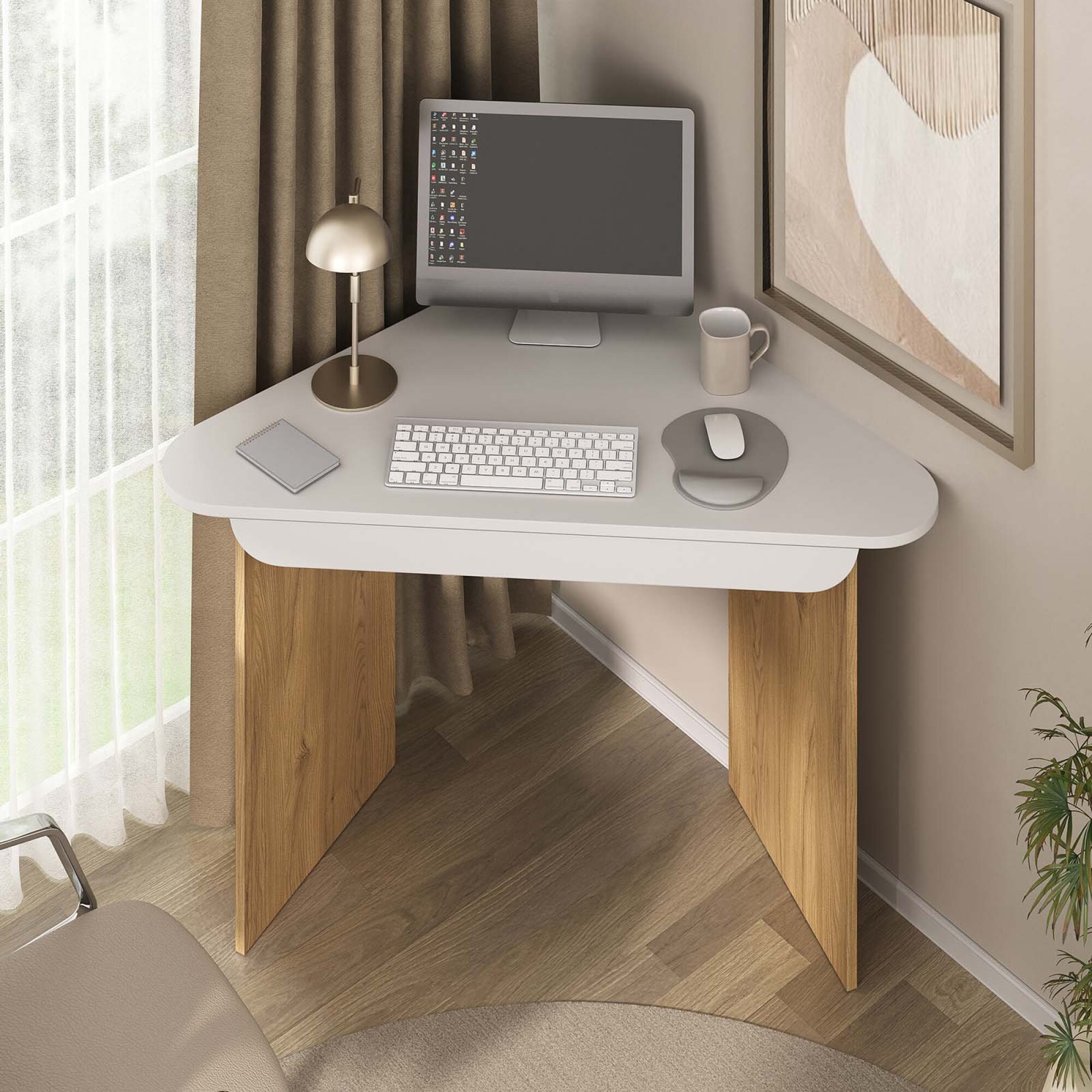 Escritorio Mdf Corner — Divino