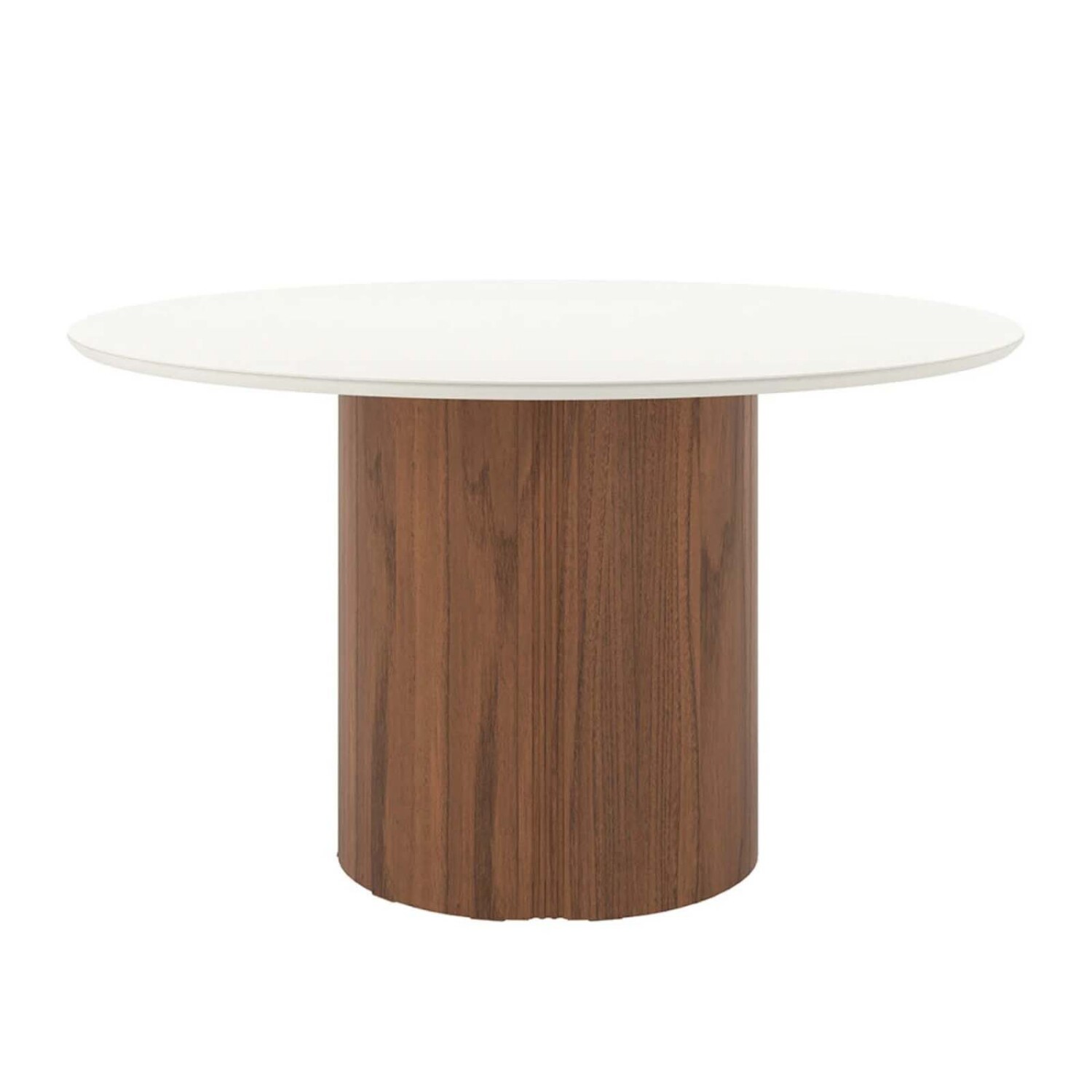 Mesa De Comedor Mdf Blanco Ivete — Divino