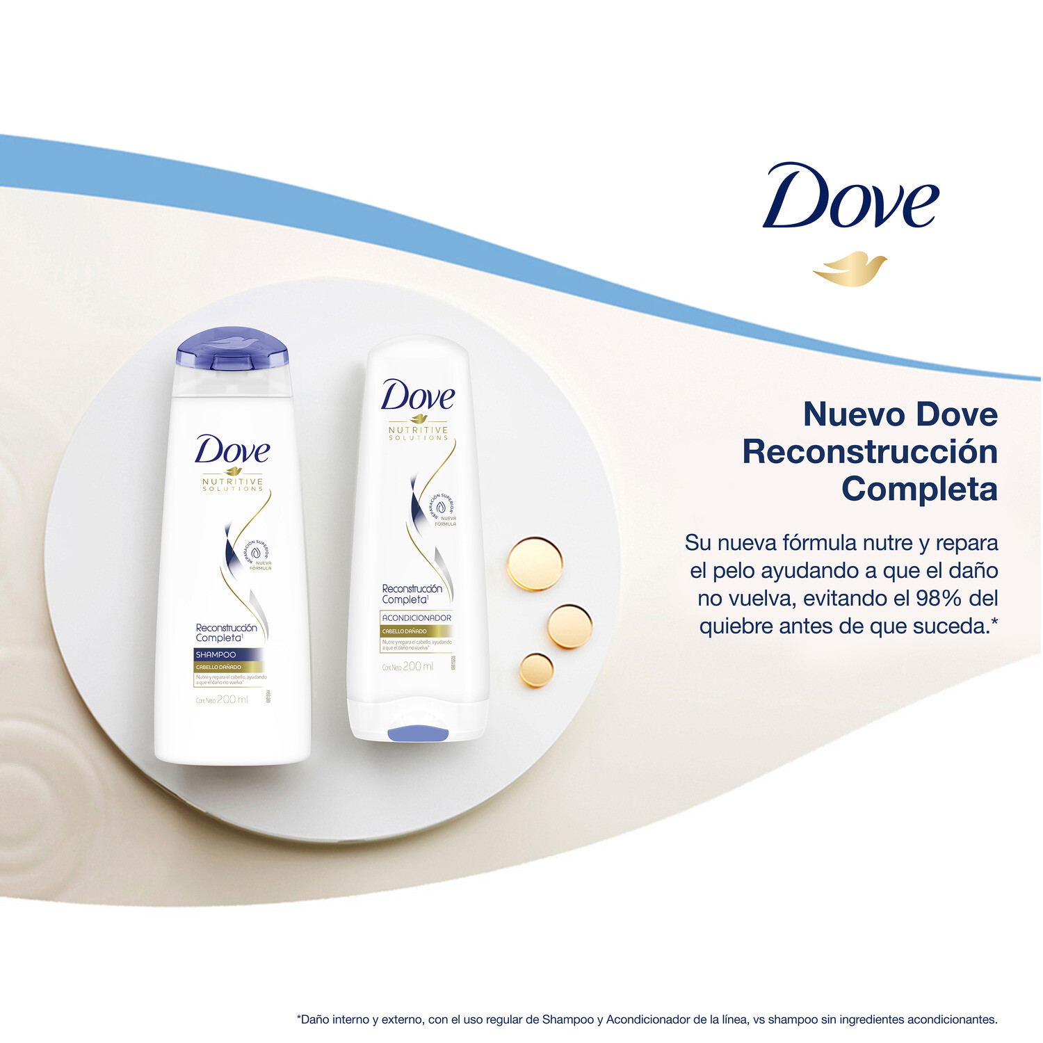 Acondicionador Dove Reconstrucción Completa 400ml — San Roque
