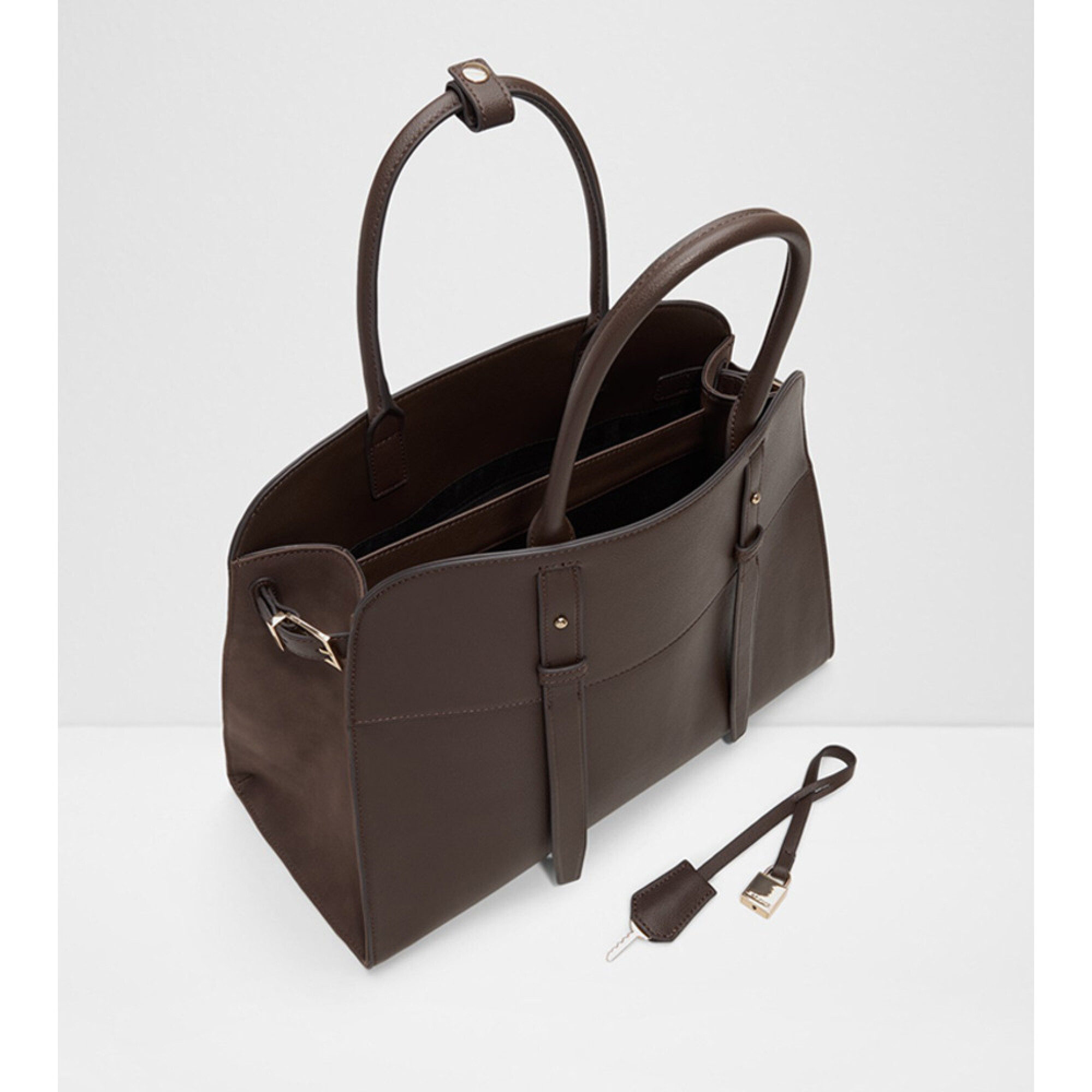 ALLYSA BROWN SYNTHETIC - BROWN — Sallustro