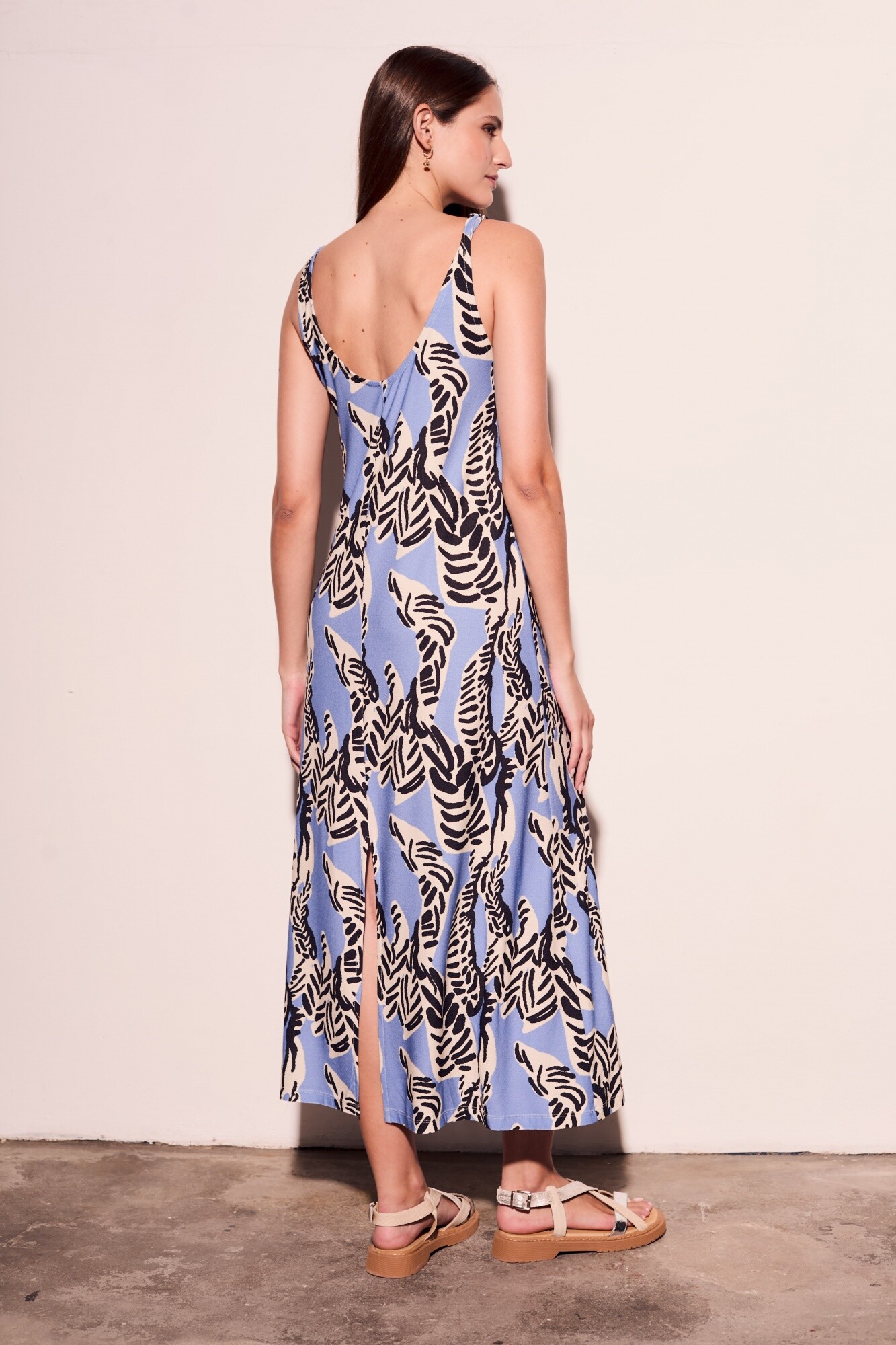 Vestido Print - Celeste — Lemon