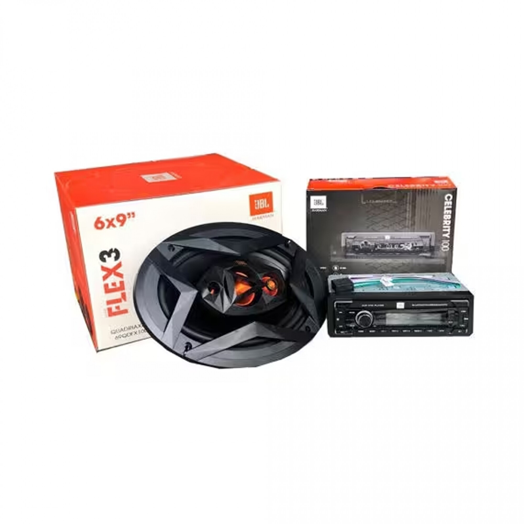 Kit Radio JBL Celebrity 100 + Parlante JBL Flex 3 6x9'' — Rolling