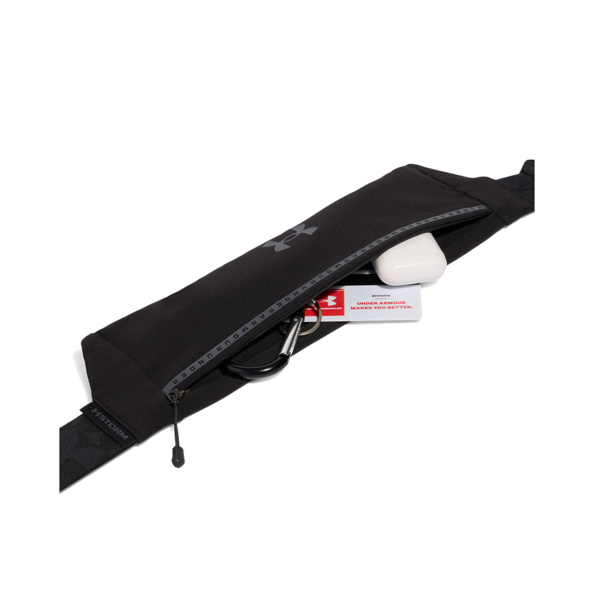 UA Launch Run Belt-GRN - BLK-001 — Sallustro