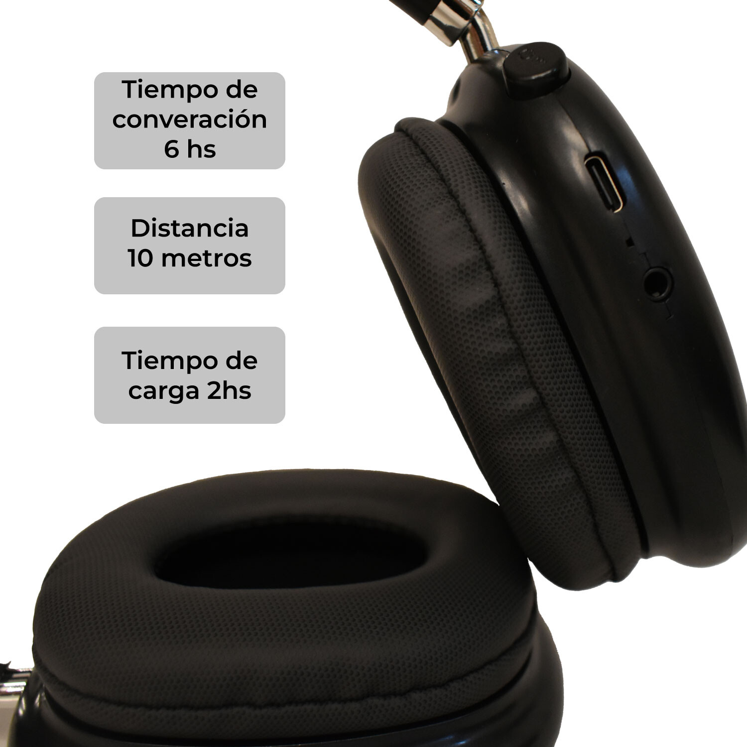 Auriculares BT Confort Alta Fidelidad con Mic - Rosa — HTS