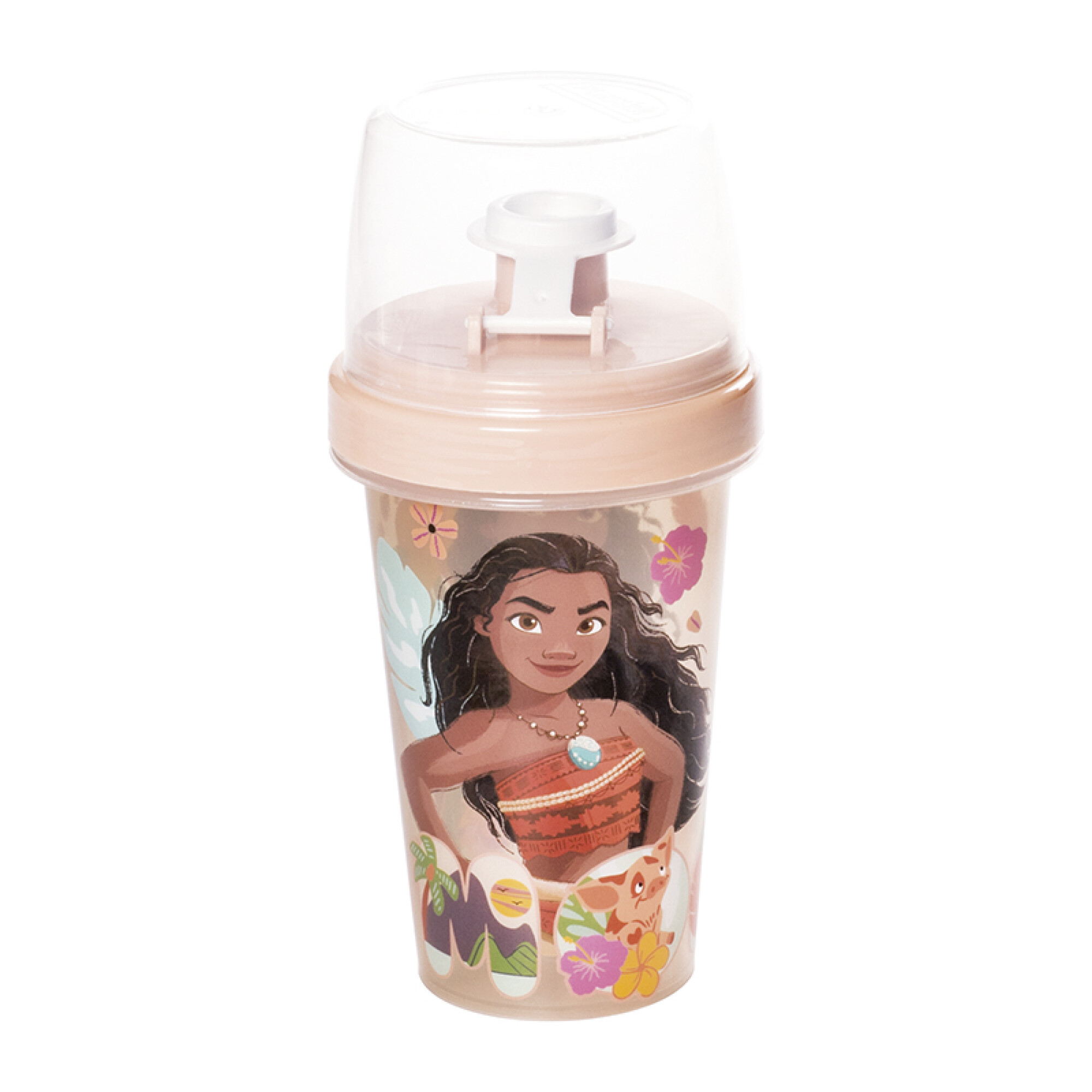 Vaso Milk Shake con Tapa Moana 320 ml — Cartoons