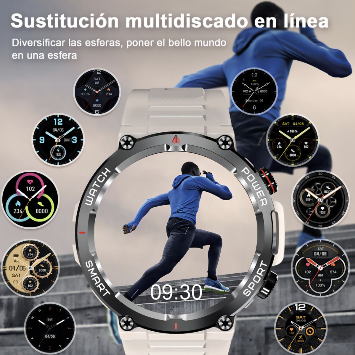 Reloj Inteligente Smartwatch Deportivo Blackview W50PRO - Verde ...