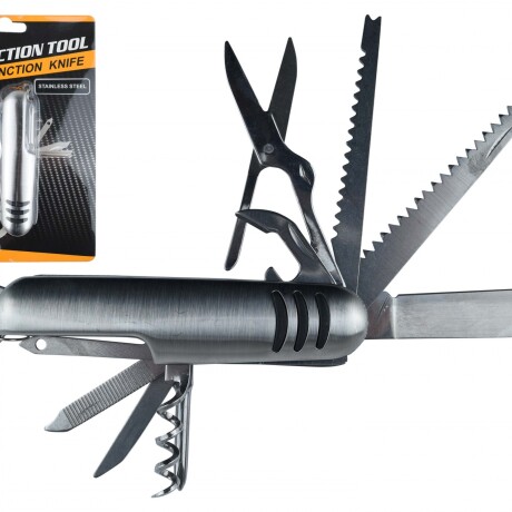 NAVAJA MULTIUSO 15 FUNCIONES DOBLE BLISTER 9.1CM 25363 — El Clon