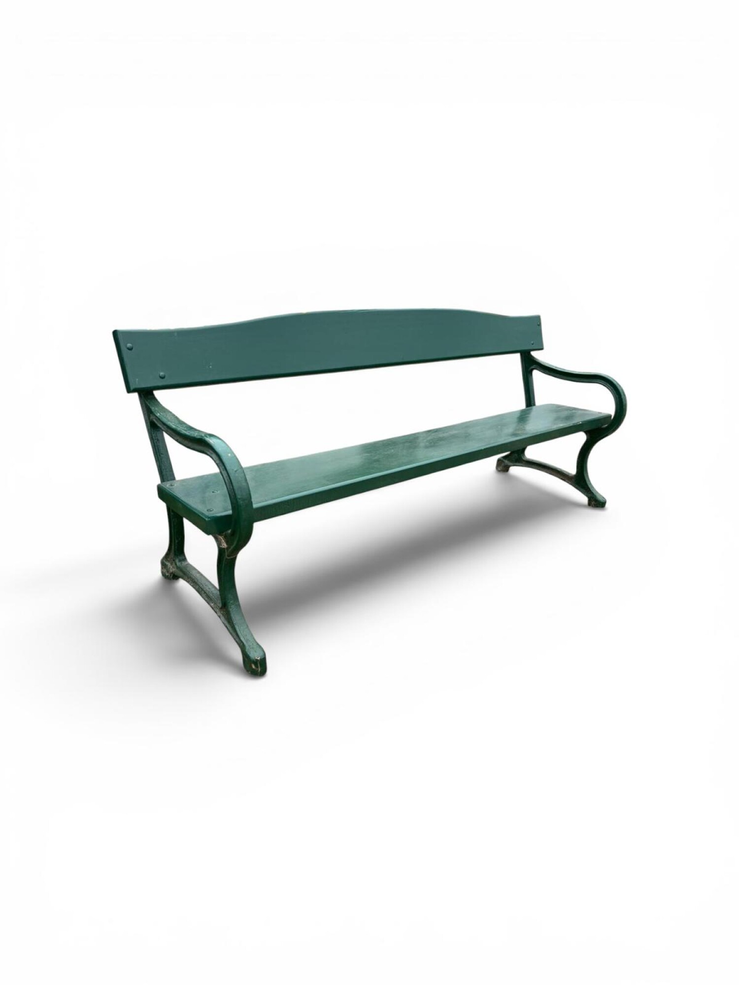 Banco De Plaza Fundición Y Madera Verde Ingles — AdelEste