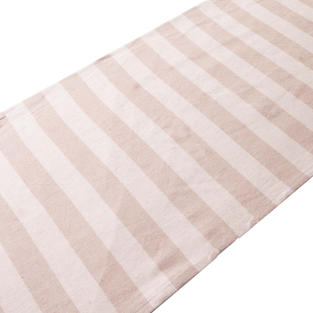 Caminero Raya Wide Lino-y-algodon 40*140, Beige — Divino