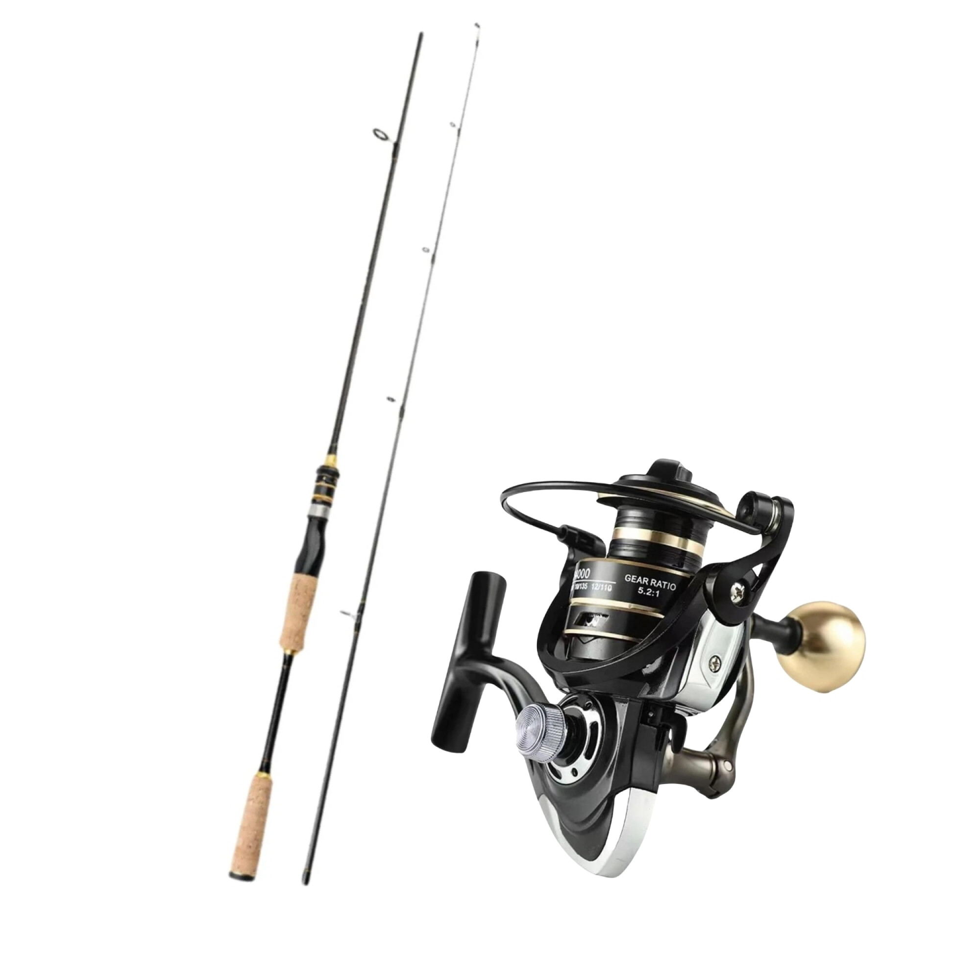Caña 2 tramos 2,1m spinning MS-X 210 + Reel frontal NXS 3000 5.2:1 261g ...