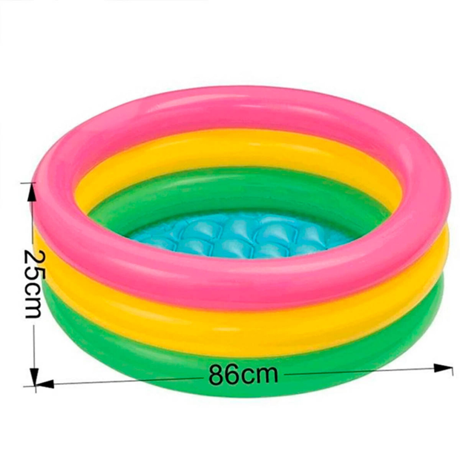Piscina Intex Inflable 3 Aros 68 L Fondo Acolchonado — El Rey del ...