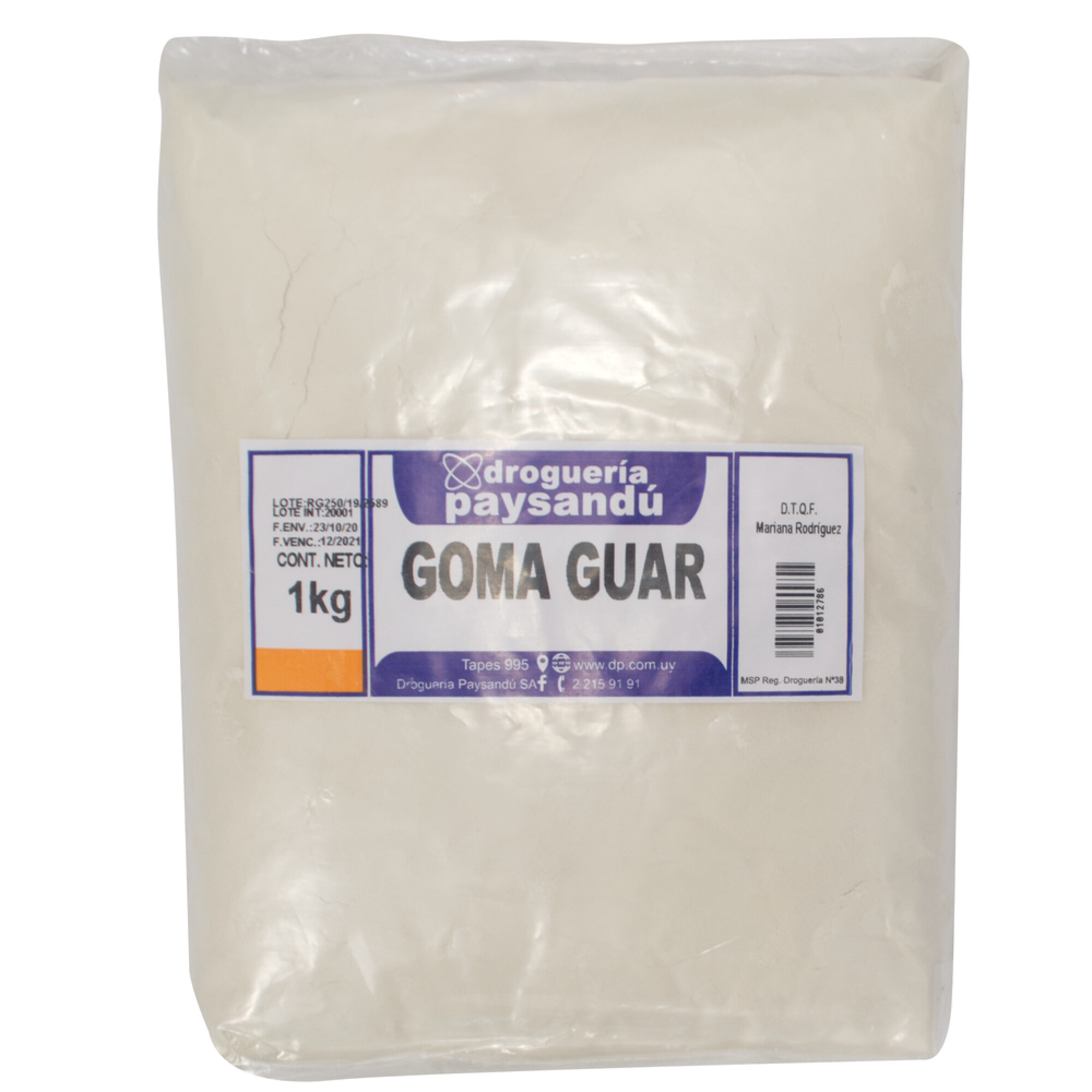 Goma Guar - 1 Kg — Droguería Paysandú