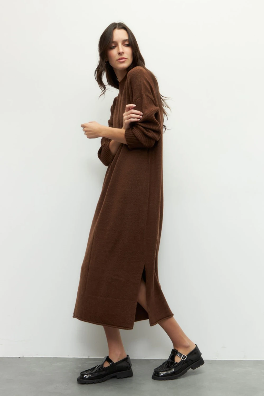 VESTIDO ITALO - Chocolate — Daniel Cassin Paraguay