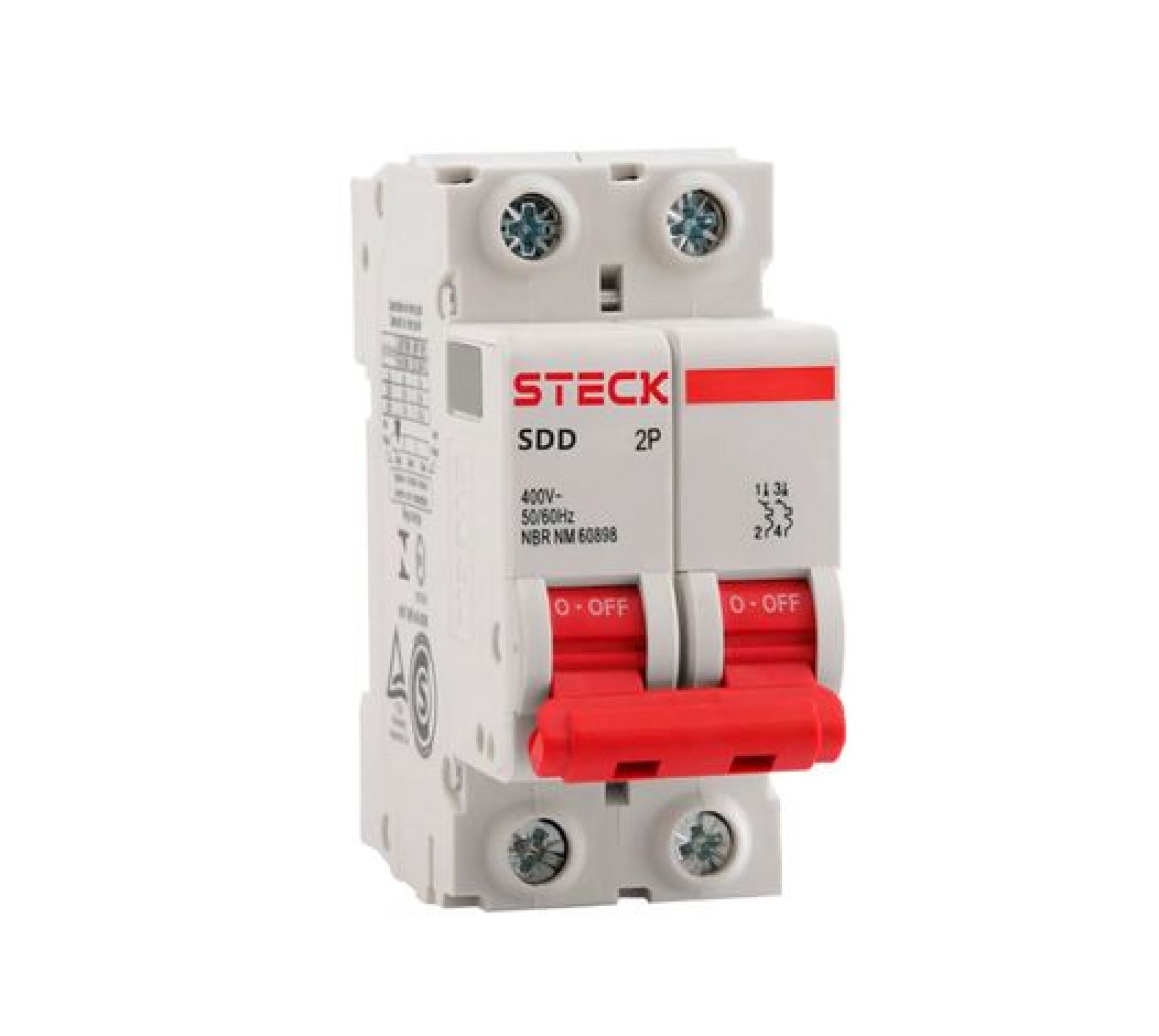 DISYUNTOR DIN SDZ 2X40 A 06KA - STECK — Luminotecnia