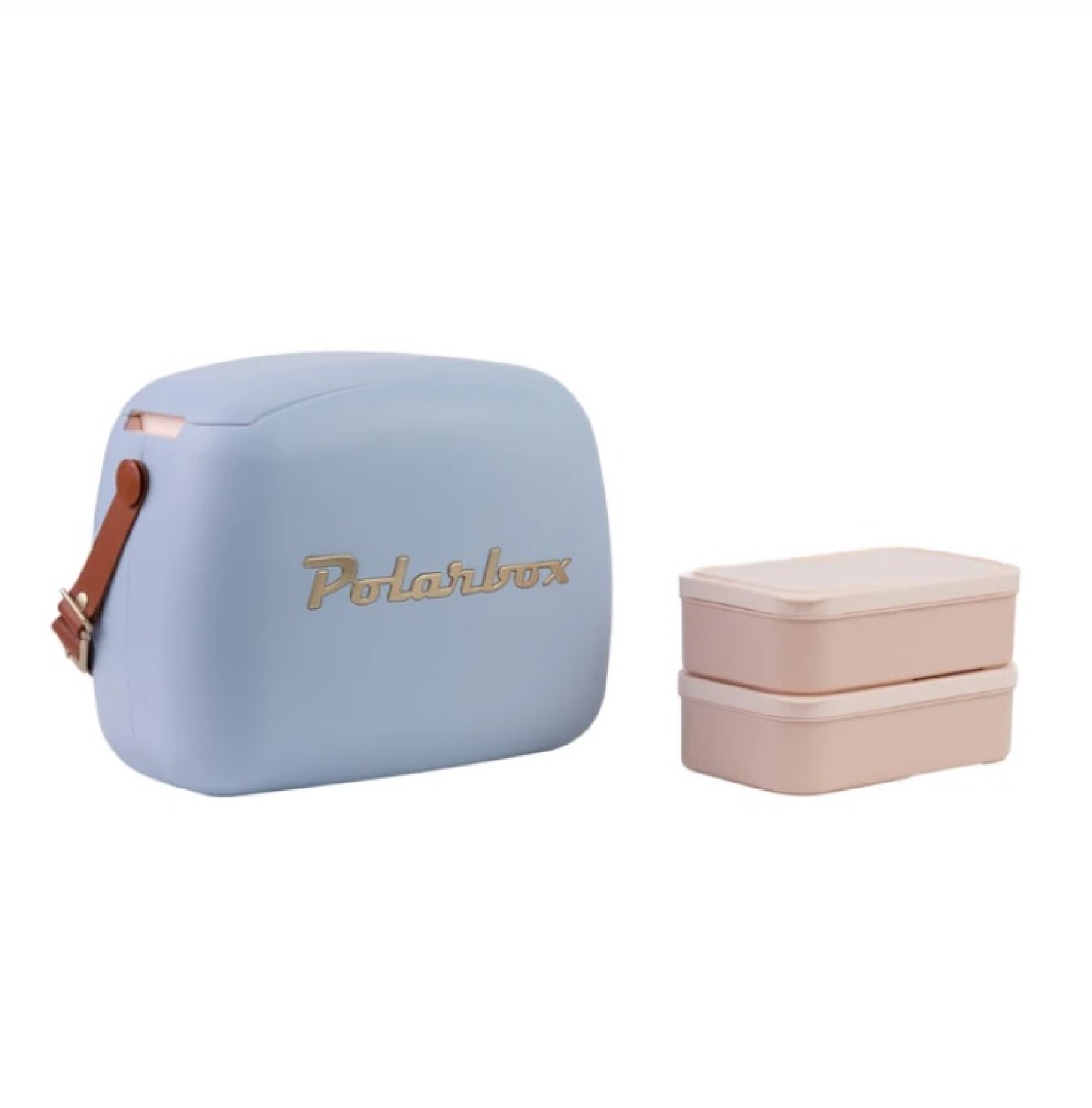 Polarbox PLB6/BRUMA/GOLD Bruma con Letras Doradas Asa Piel Marron 6L ...