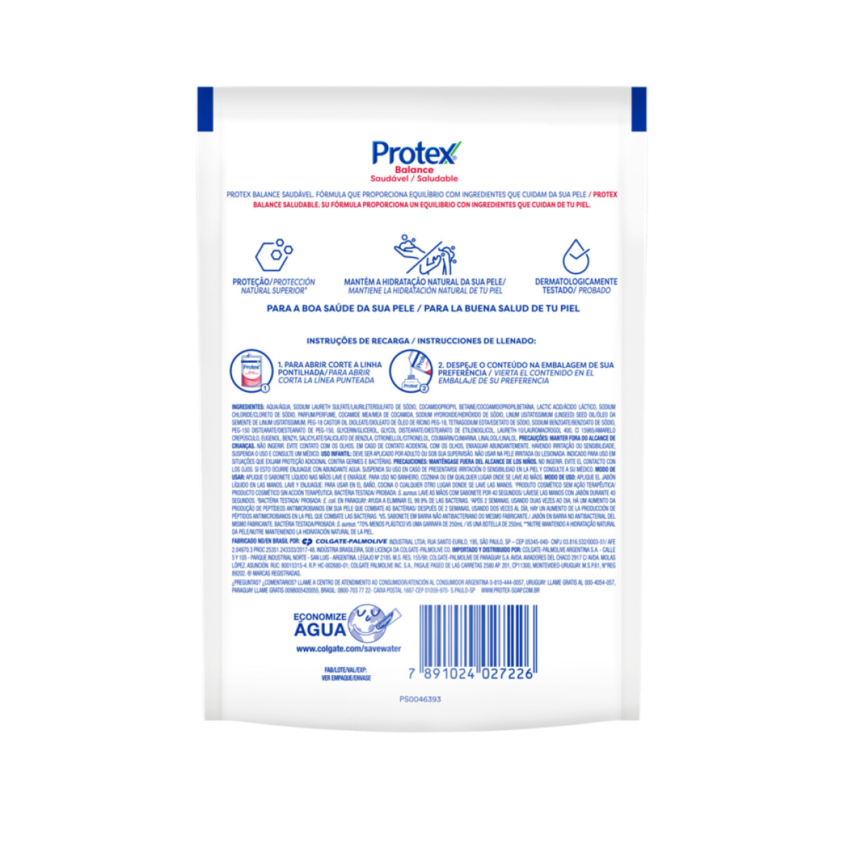 Jabón Líquido Protex Balance Saludable 200 Ml. — Farmacia El túnel