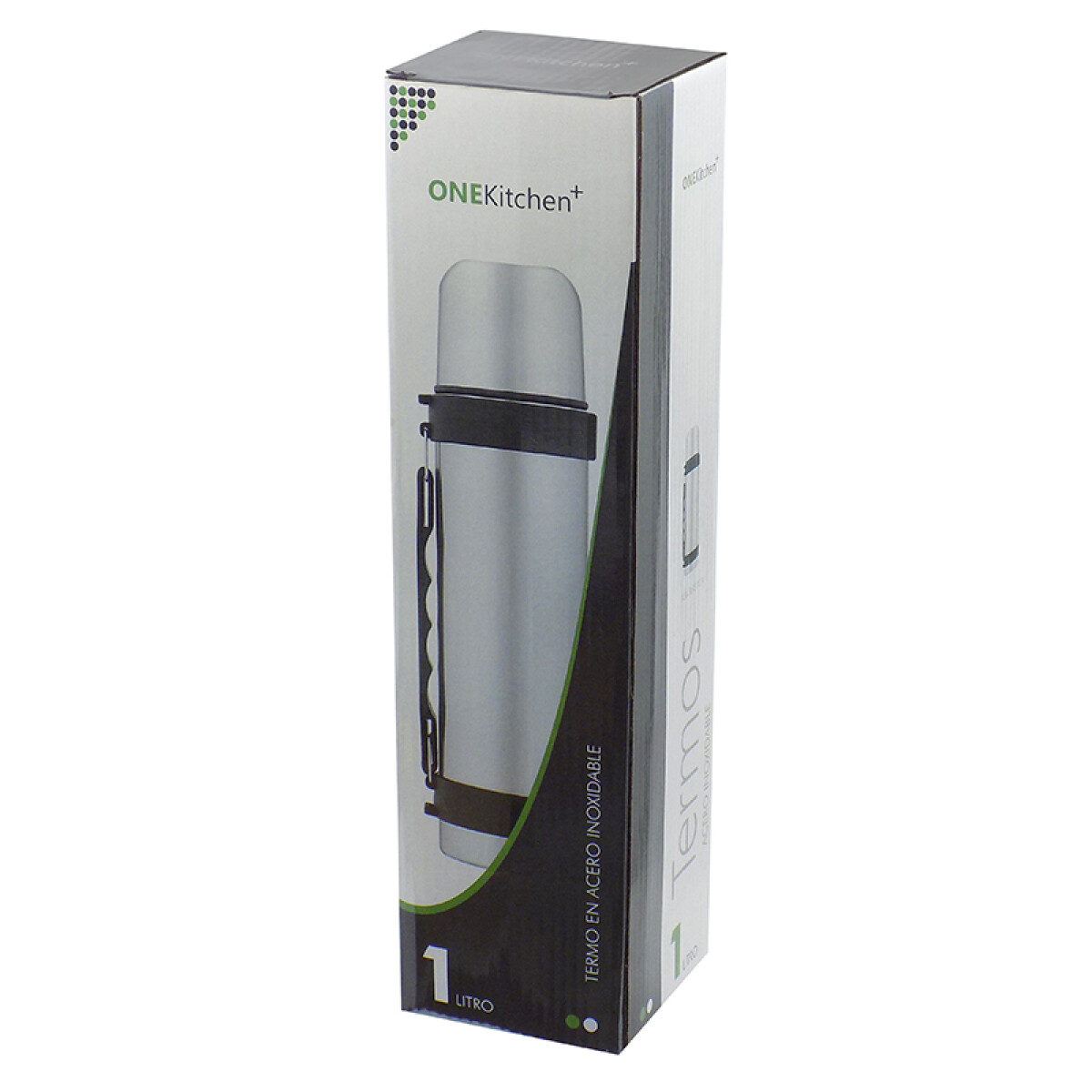 TERMO A. INOX. ONE KITCHEN C/ASA PLASTICO 1.0LTS — Deco Hogar