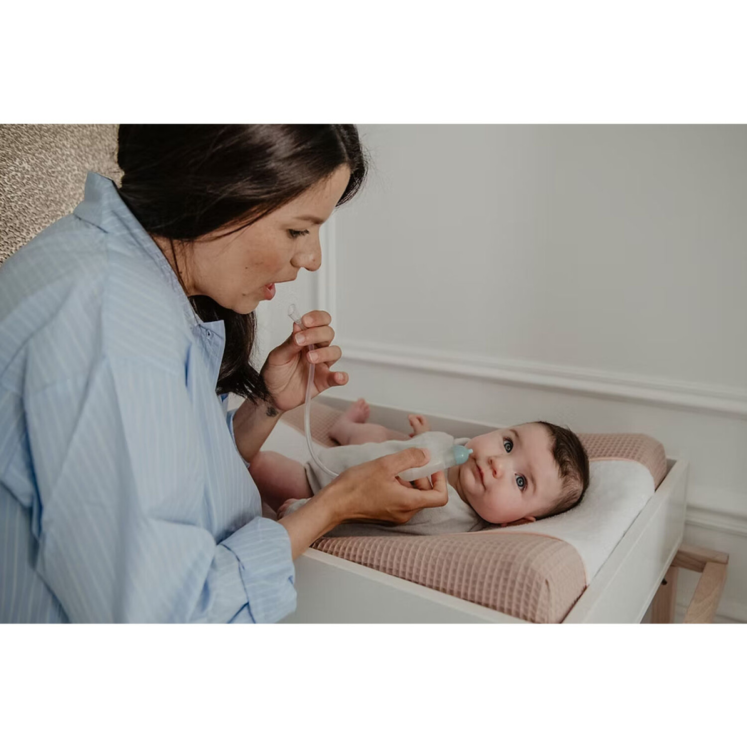 Aspirador Nasal Succión Saca Mocos con Puntas Bebés Suavinex - Verde — HTS