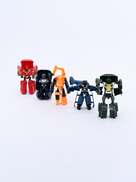 ROBOT DE TRANSFORMER SET x 5 - ROJO — Guapa - Paprika