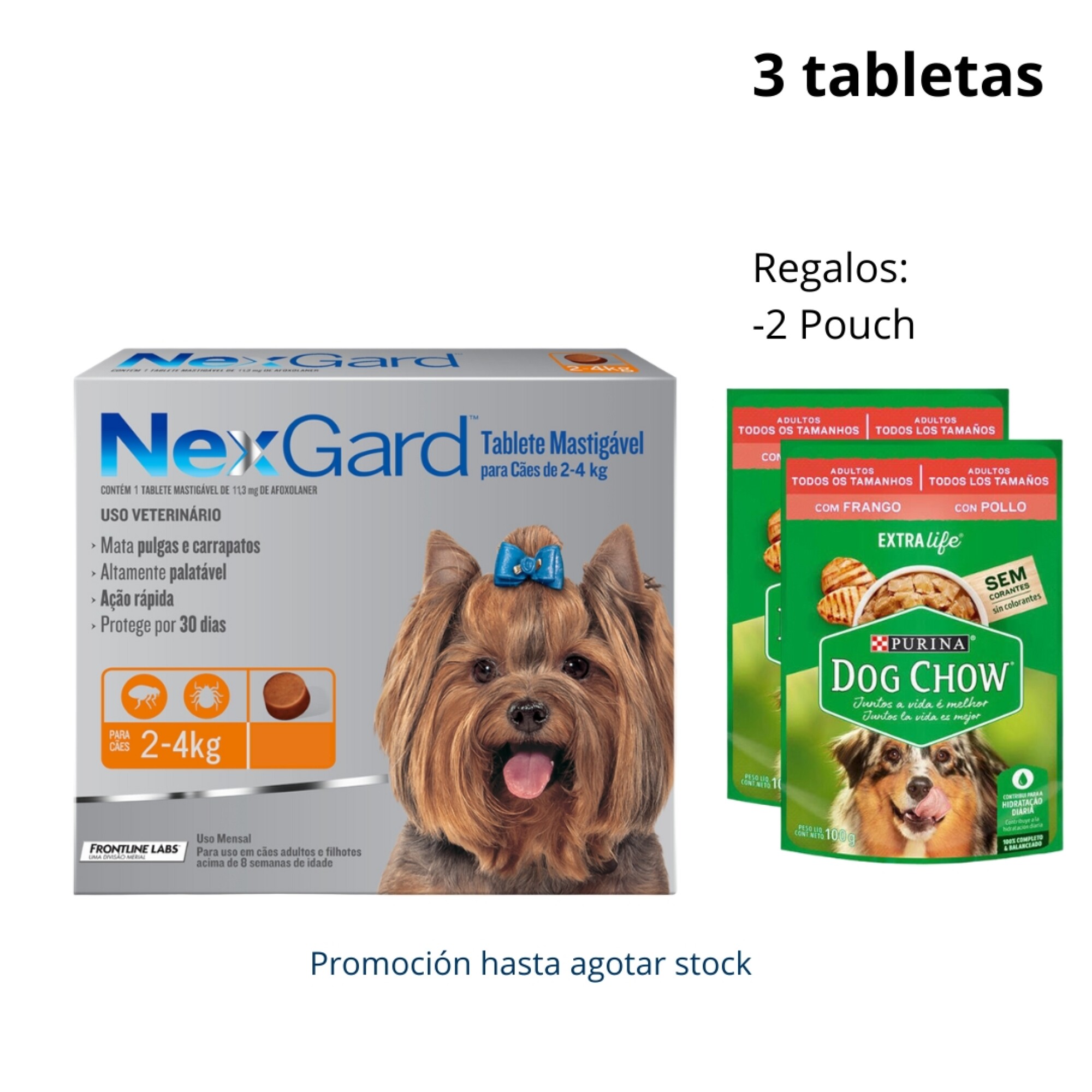 Nexgard 2 - 4 Kg - Caja * 3 Comp — Vet. Las Garzas