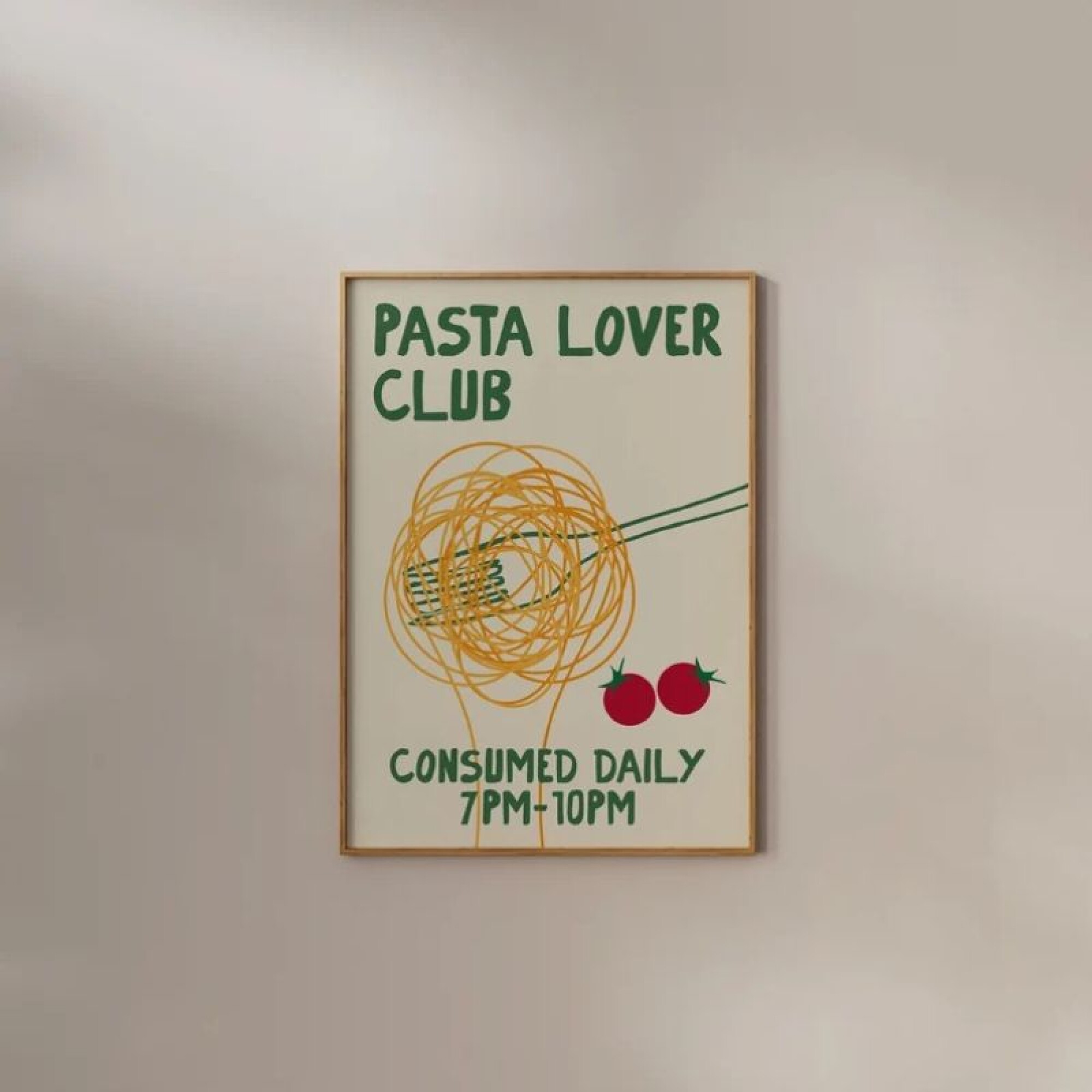 Cuadro Cocina Chico - Pasta — Organiza Simple