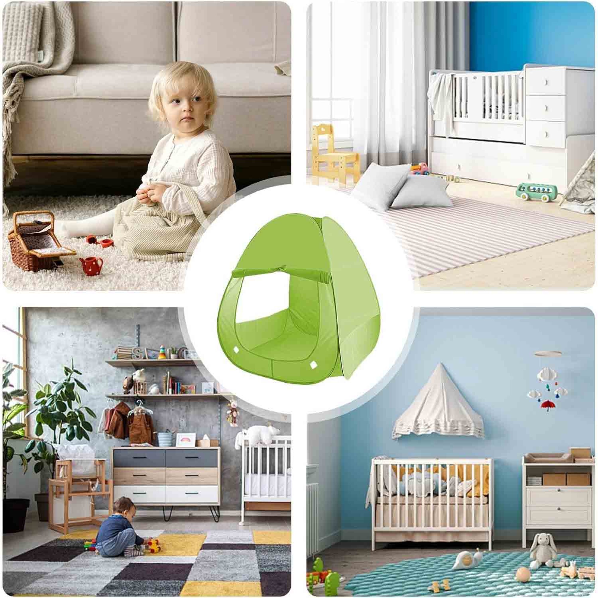 Carpa Casa Infantil Autoarmable con Bolso - Verde — HTS