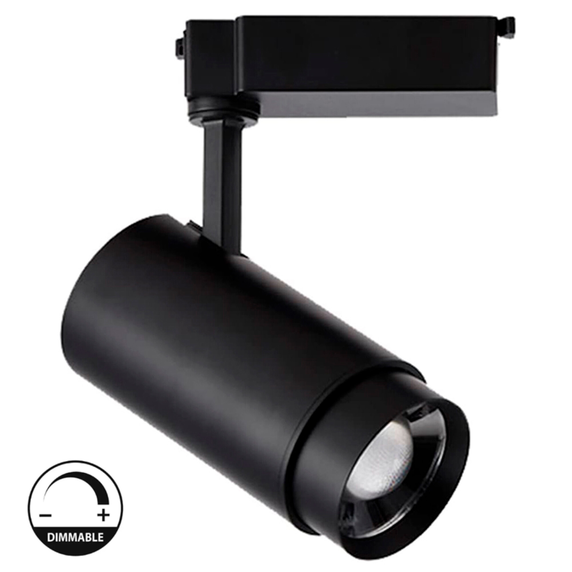 Track Light LED Zoom Negro Dimerizable 20W Luz Cálida — Serlux