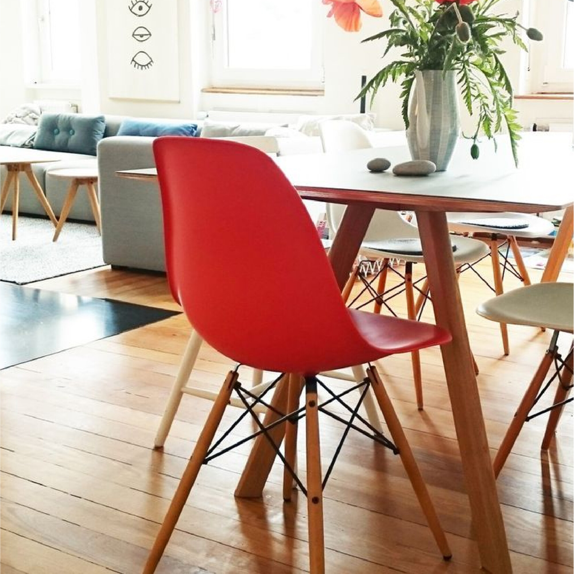 Silla Eames Roja — Unilux
