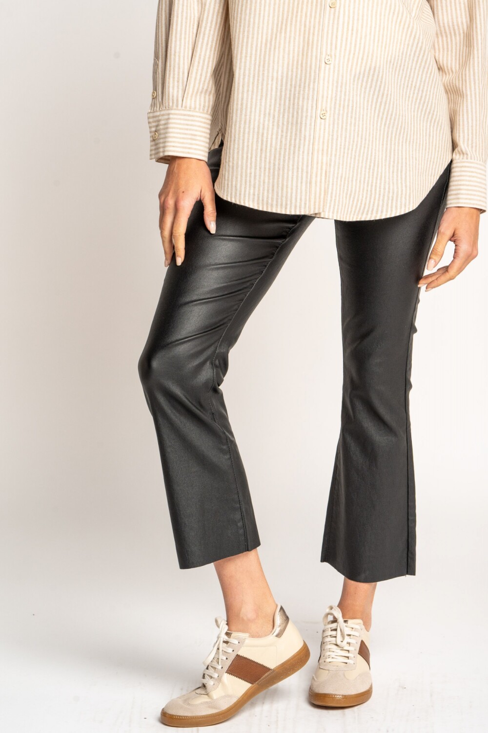 Jean Lemon Mama Waxed Flare - Negro — Lemon