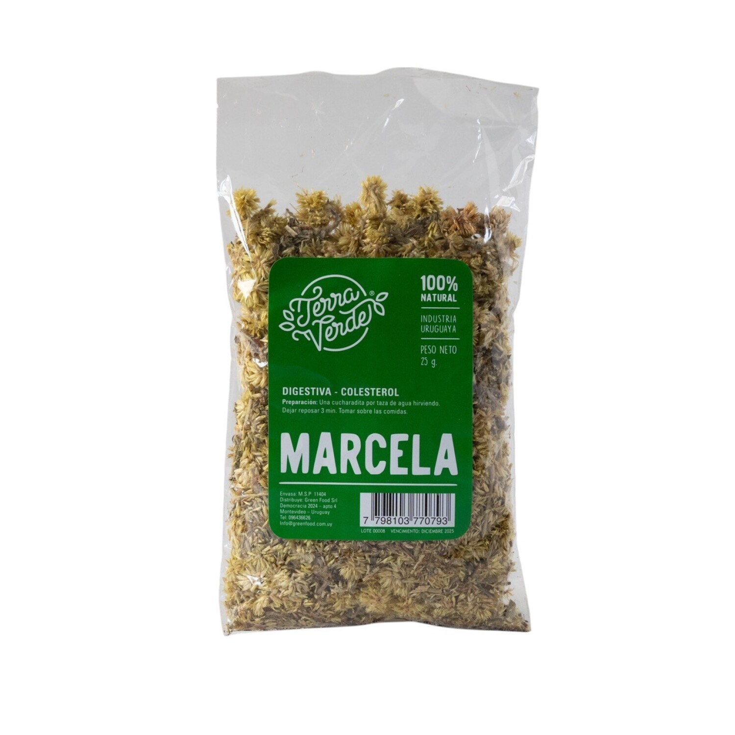 Marcela Terra Verde 25g — La Molienda