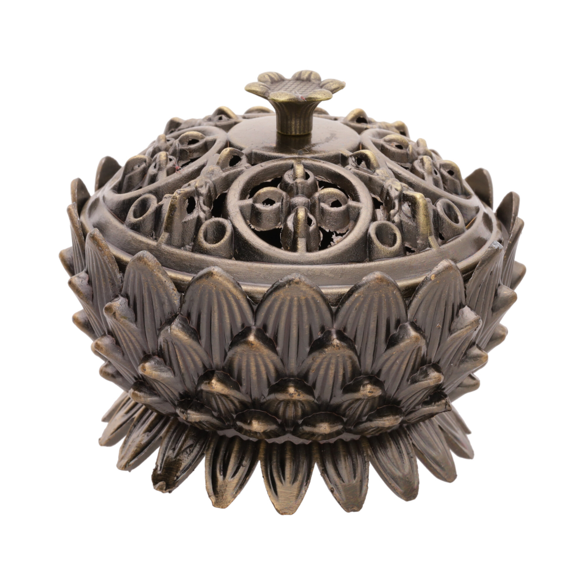PORTAINCIENSO DE METAL - Gp021 Flor 7x7cm — La Casa de las Velas