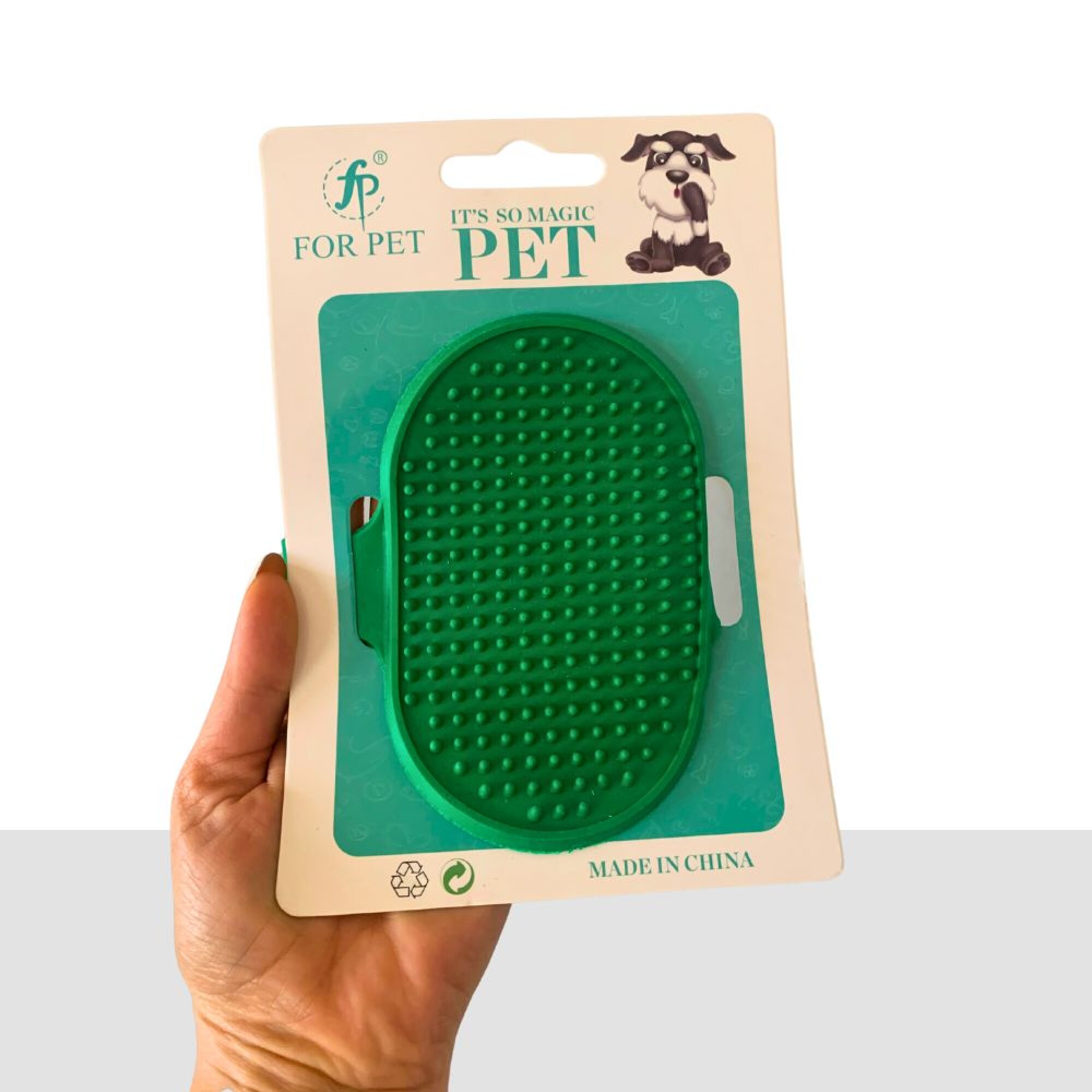 Manopla Oval de Goma — Pet+