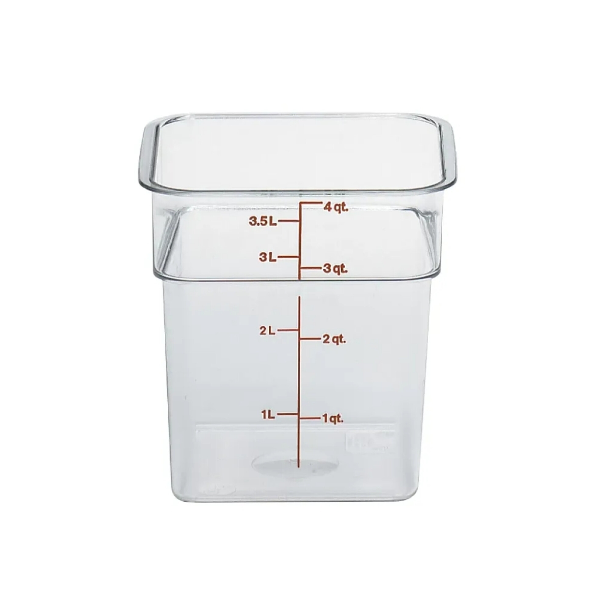 Recipiente Cuadrado Policarbonato 3.8 Litros — Santucci