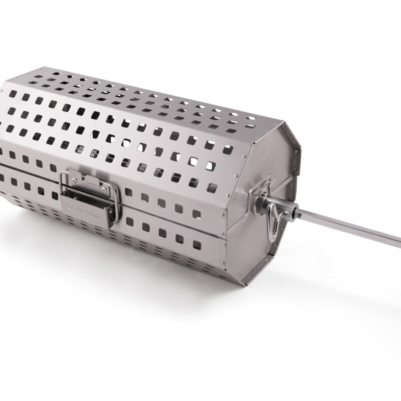 Canasto para spiedo en acero inoxidable — BBQ Uruguay