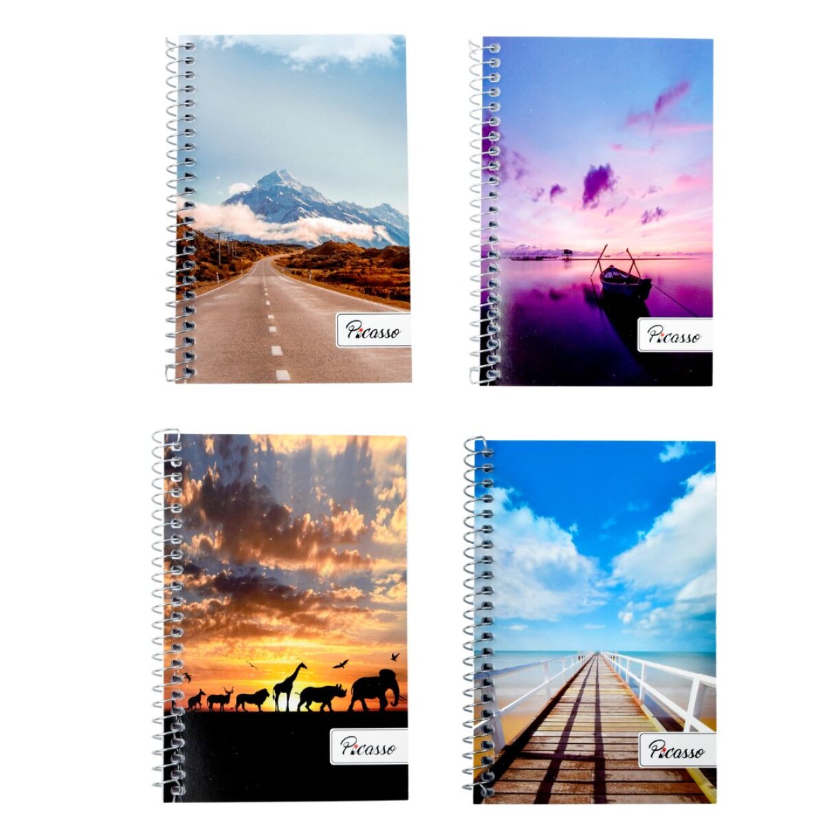 Libreta con tapa flexible 96 hojas con espiral Picasso — El Clon