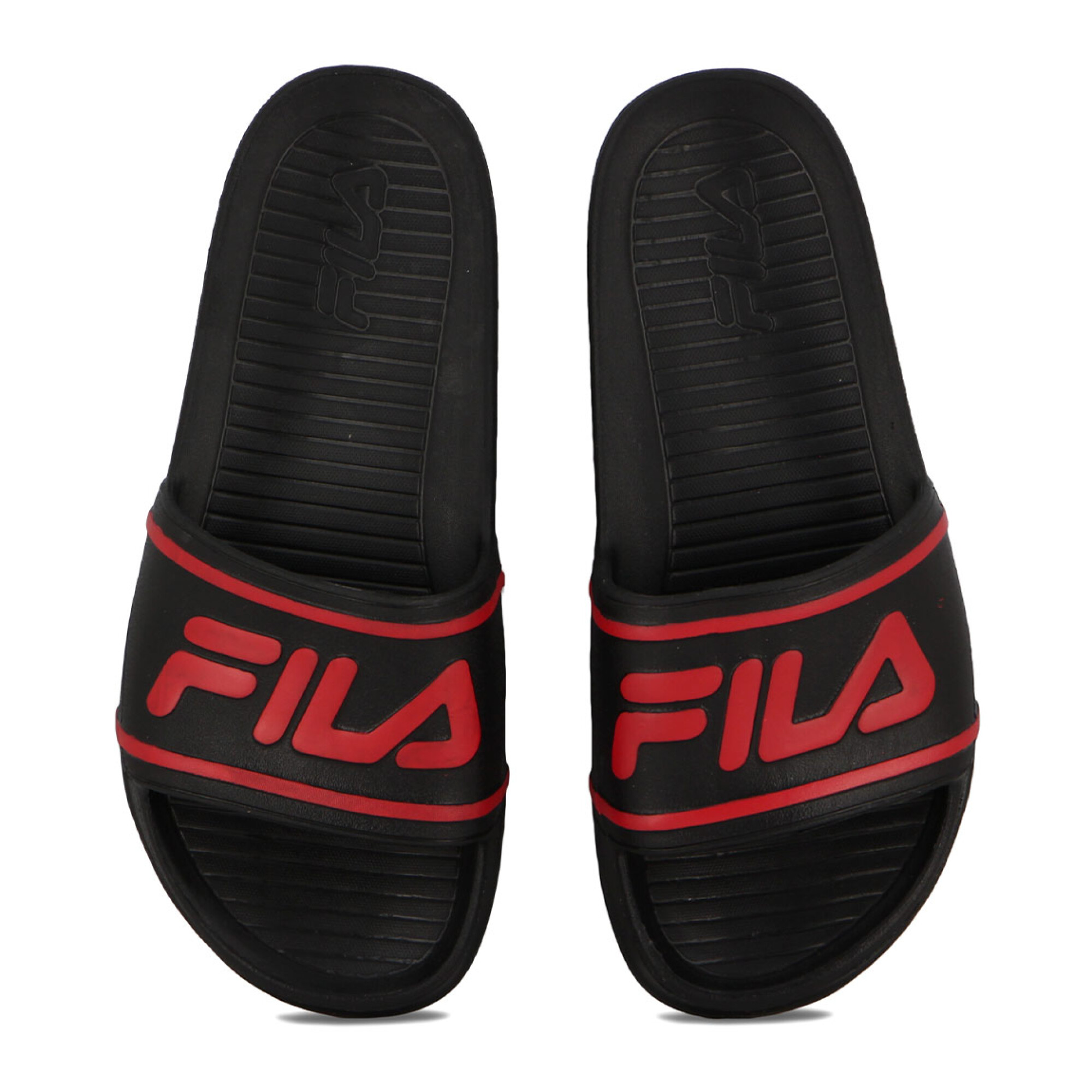 Chancletas Hombre Fila Sleek - Negro-rojo — Macri