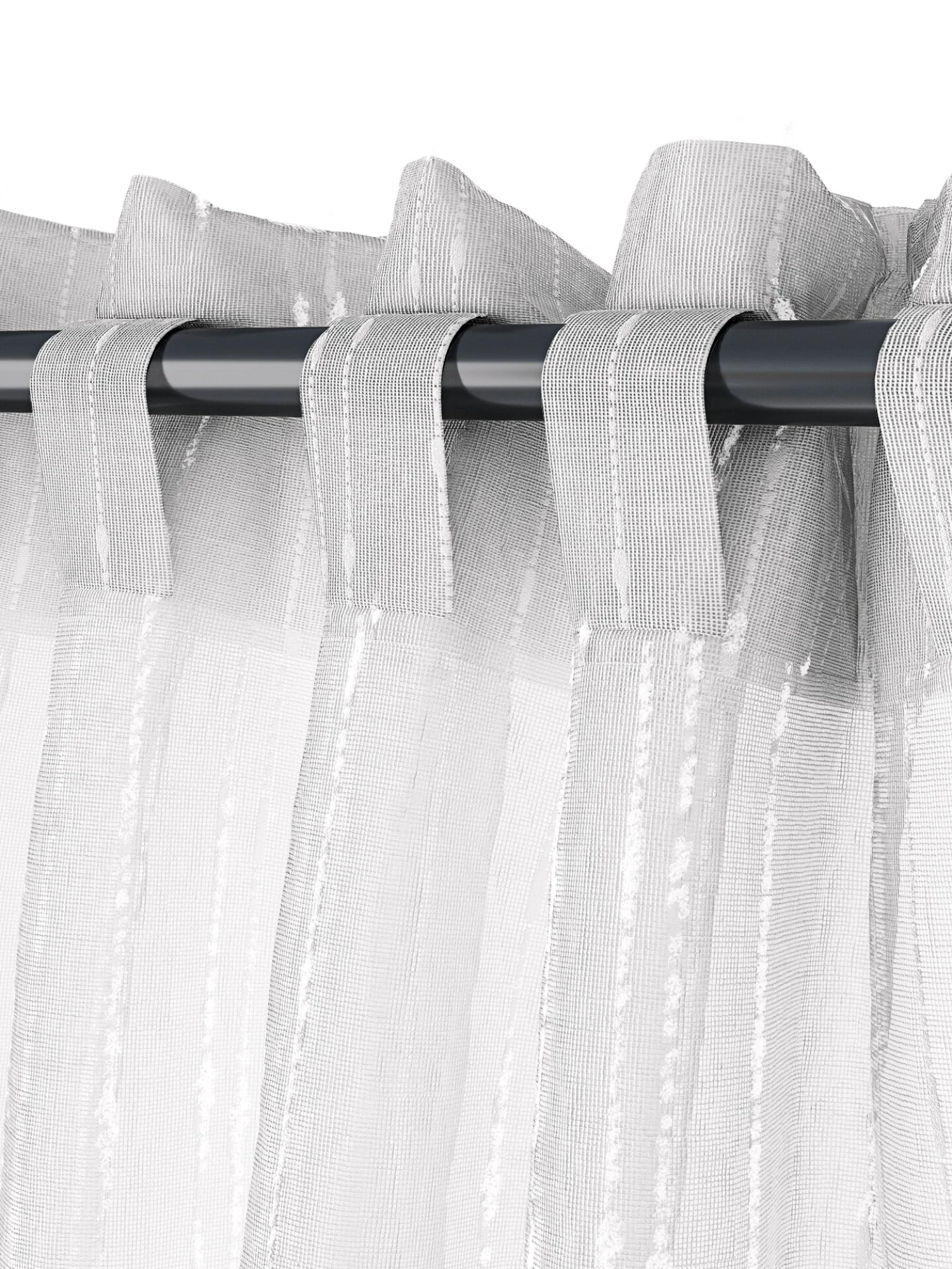 Cortina SKORPA 1x140x300 rayas blanco — JYSK