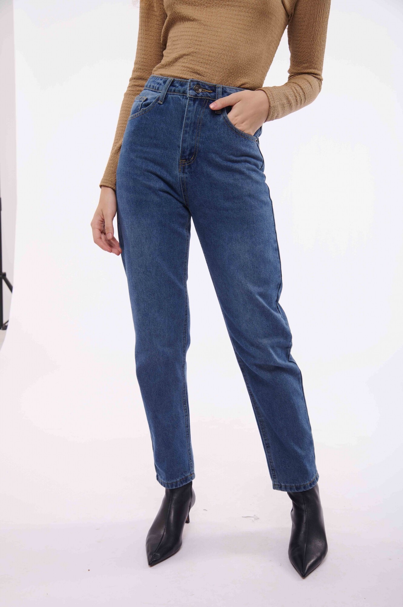 JEAN MECHI SLIM - AZUL MEDIO — Minot