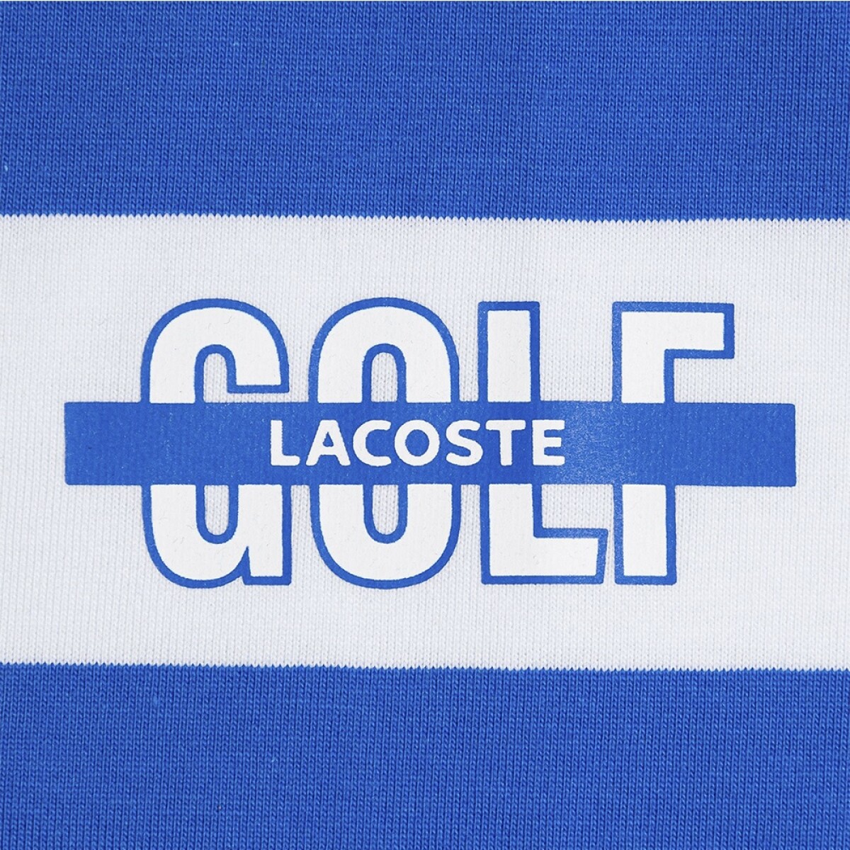Remera Polo Rayado LACOSTE Active - White & Blue — Zooko