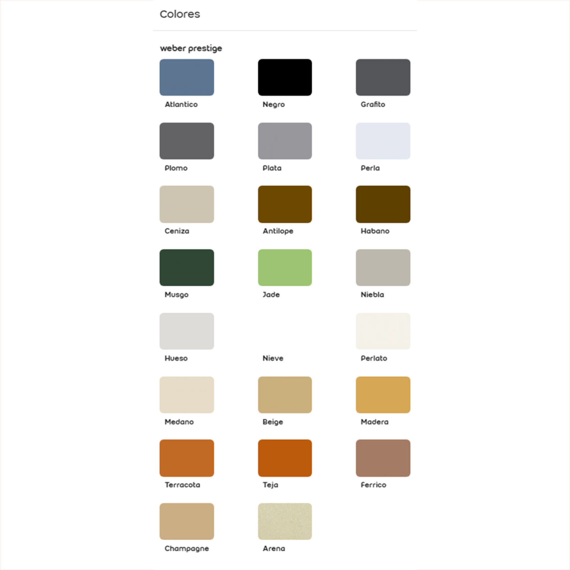 Pastina Weber Prestige Color Gris Perla X 2 Kg. — Castro